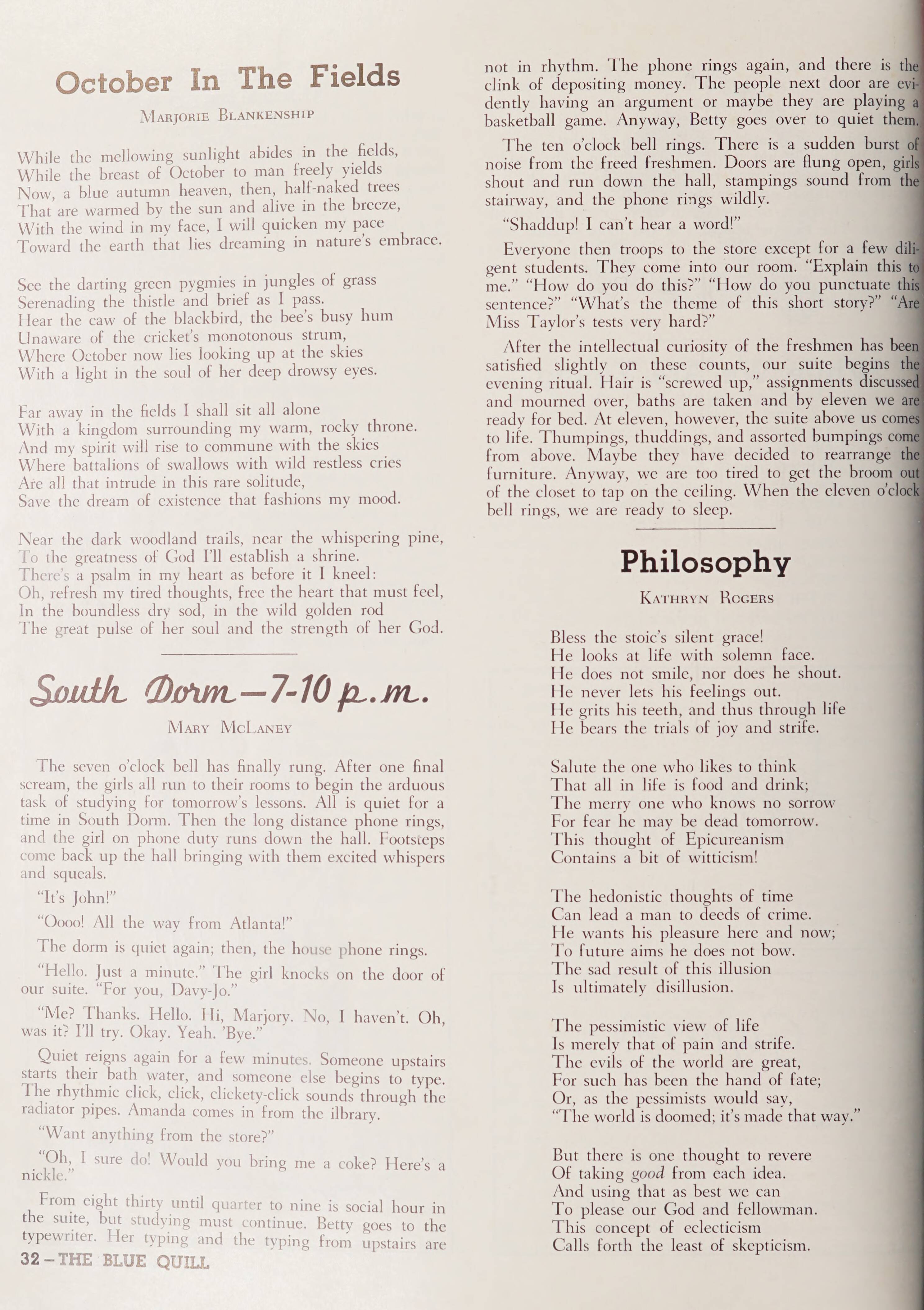 The Blue Quill [December 1953]