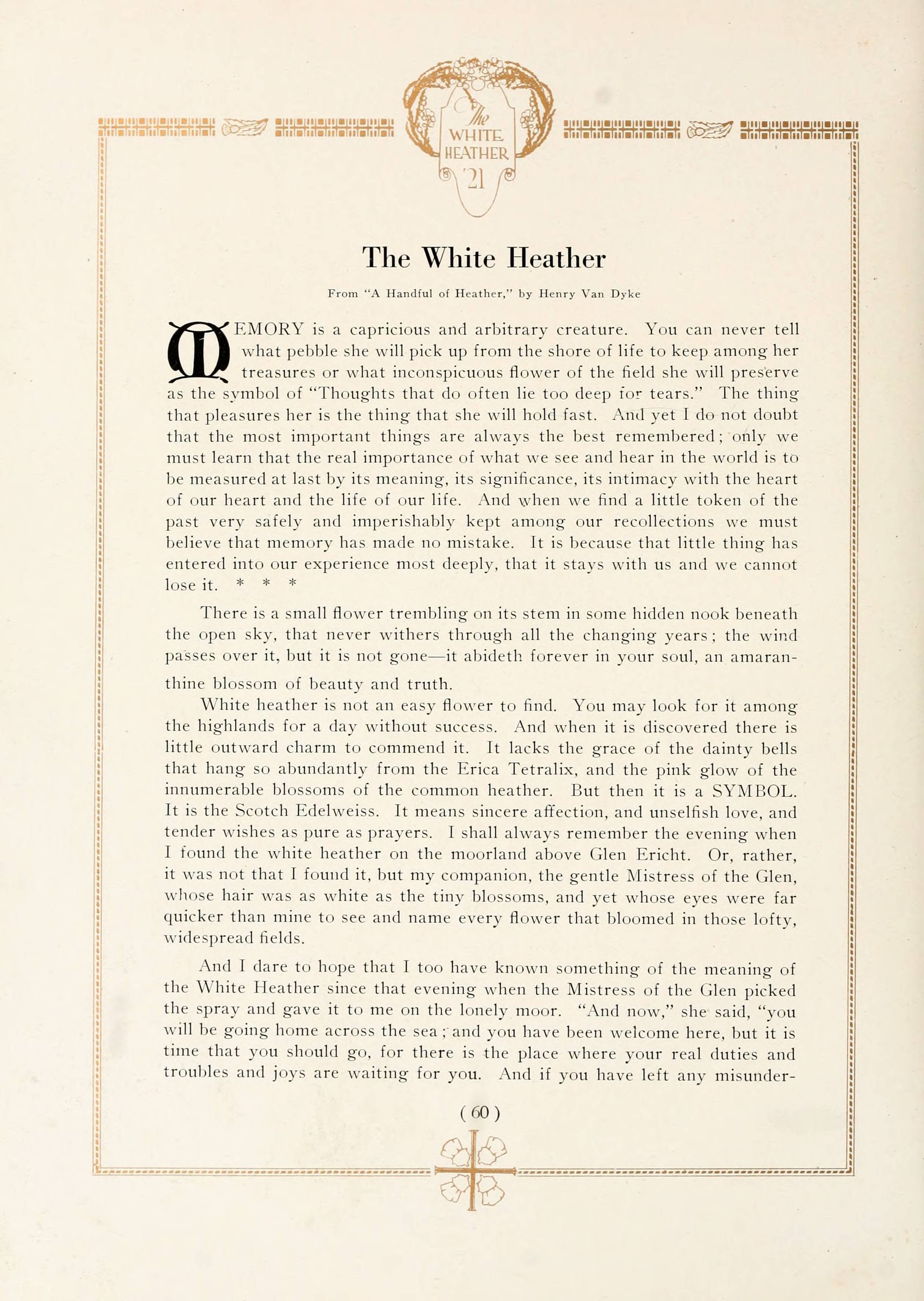The White Heather [1921]