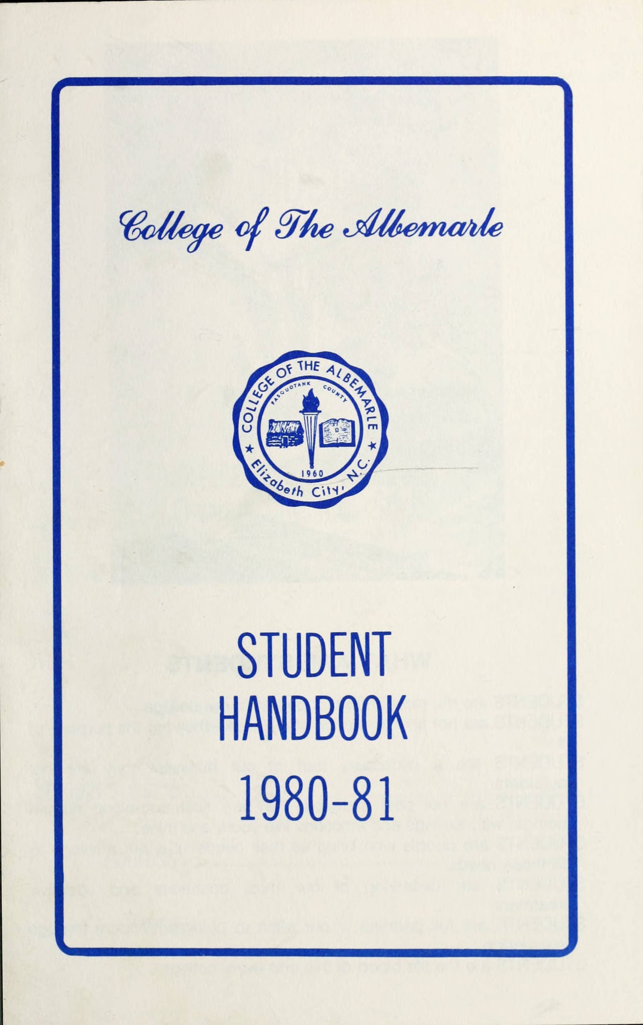 Student Handbook [1980-1981]
