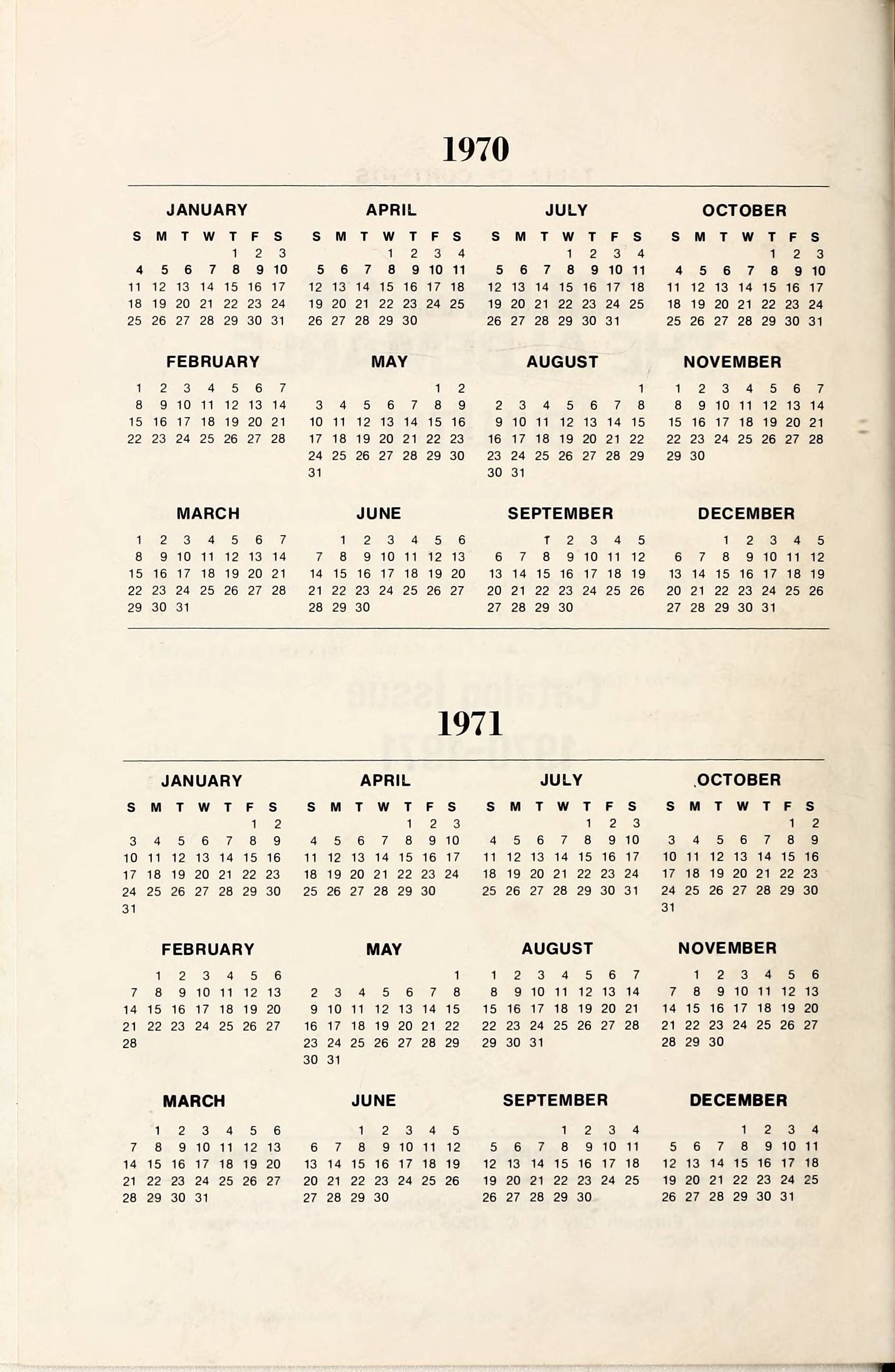 Bulletin [1970-1971]