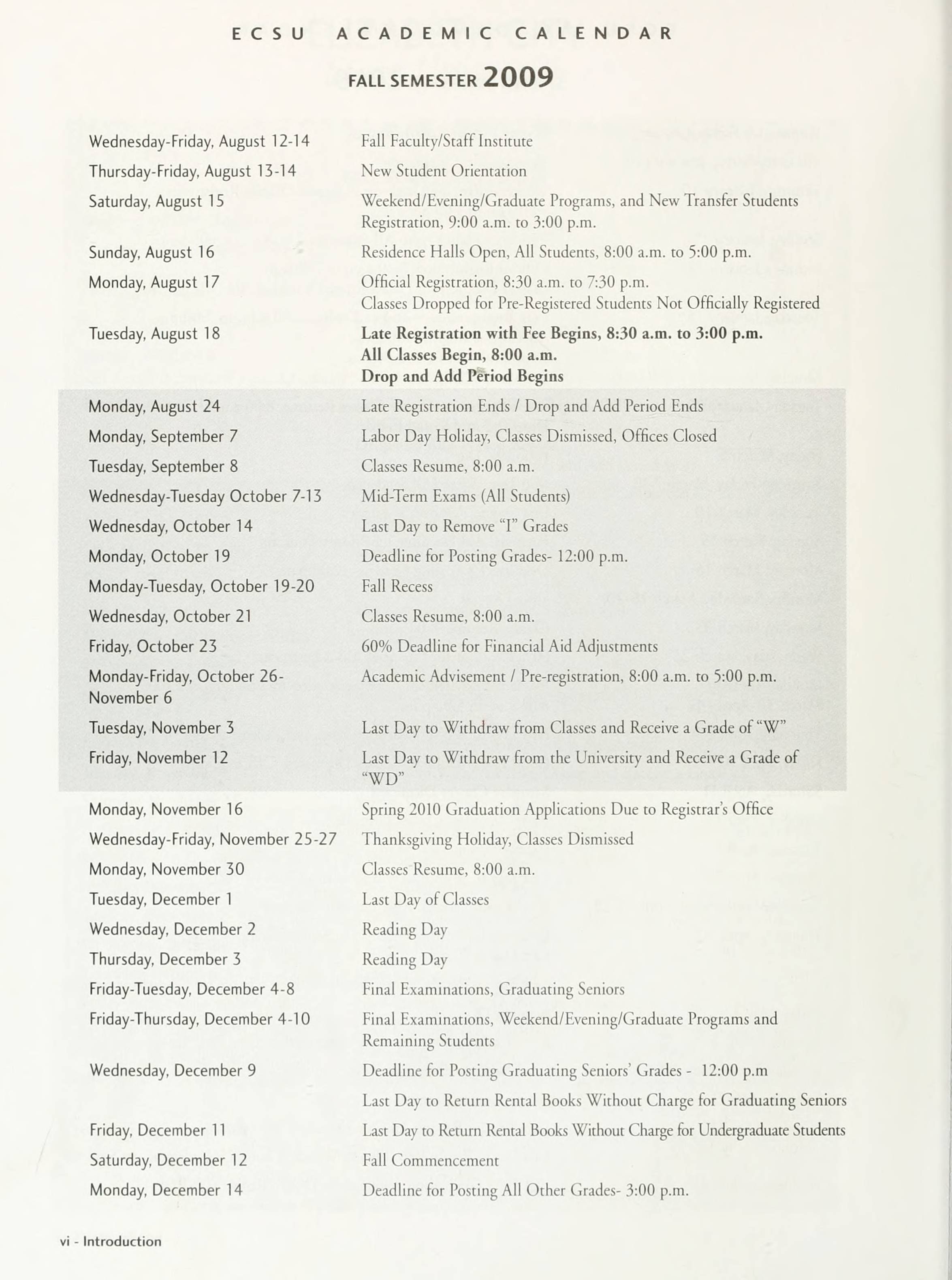 Elizabeth City State University Catalog [2008-2010]