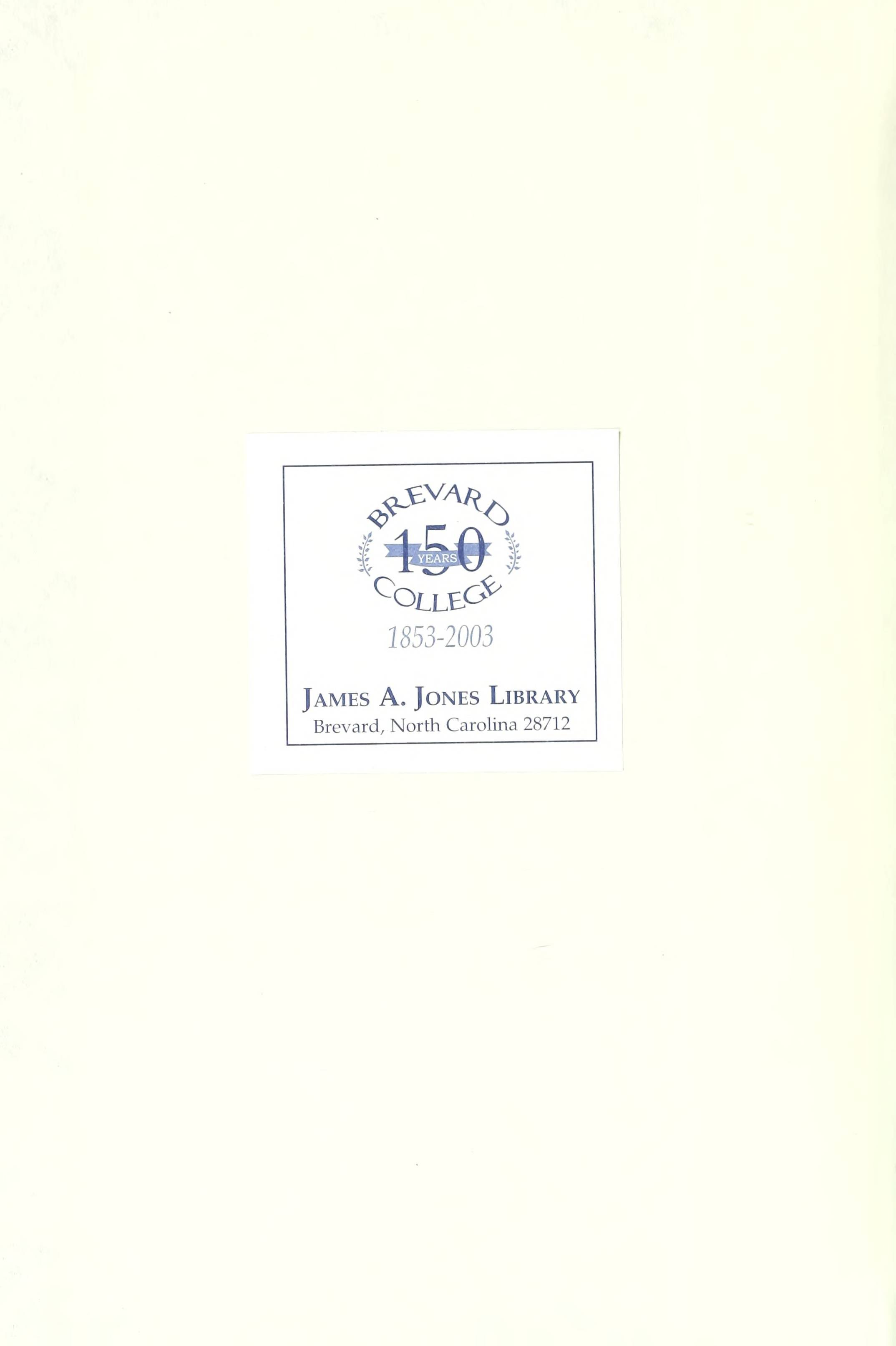 Weaver College Catalog [1920-1921]