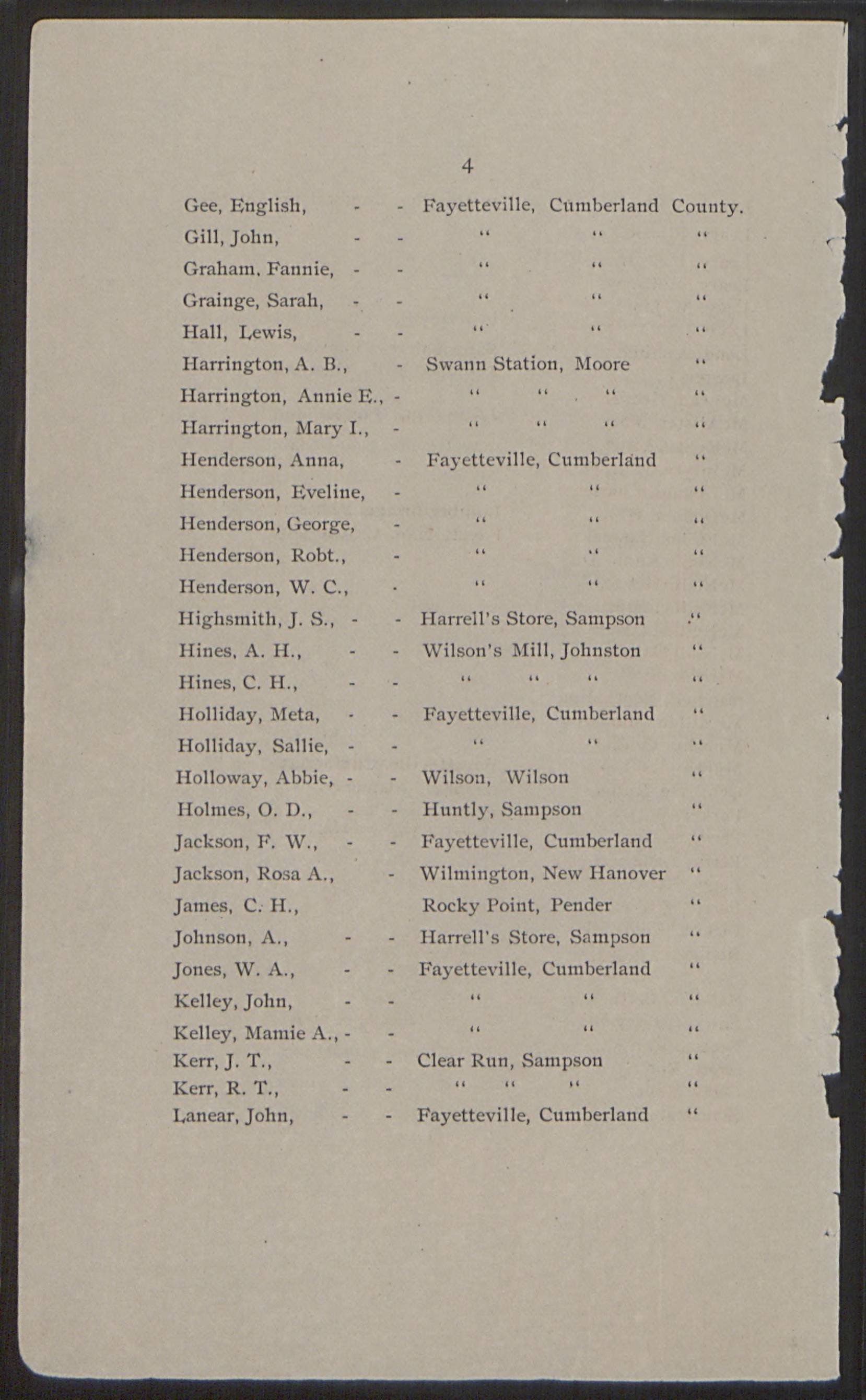 North Carolina State Colored Normal School Catalog [1887-1888]