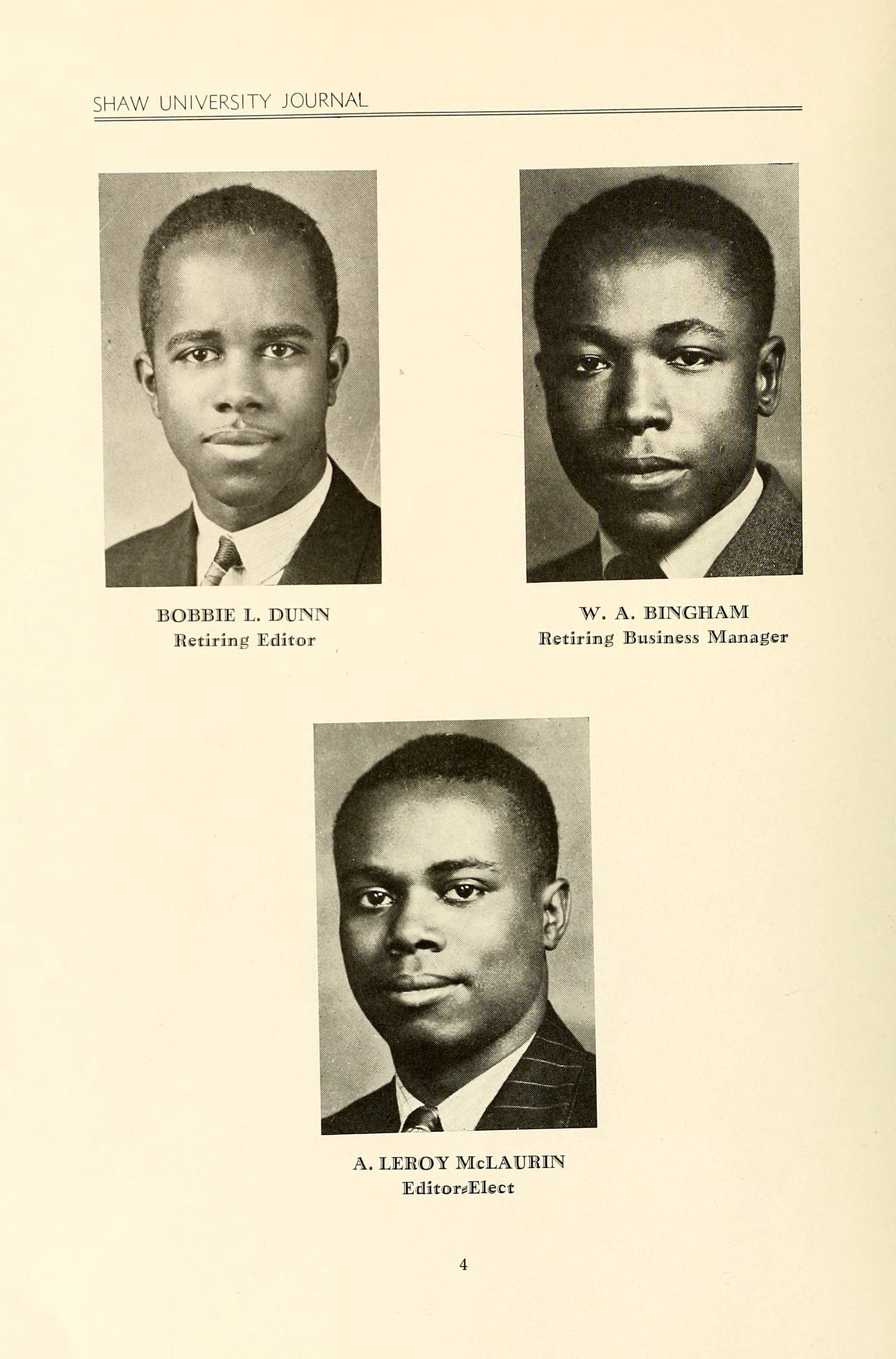 The Shaw University Journal: Commencement Number [1938]