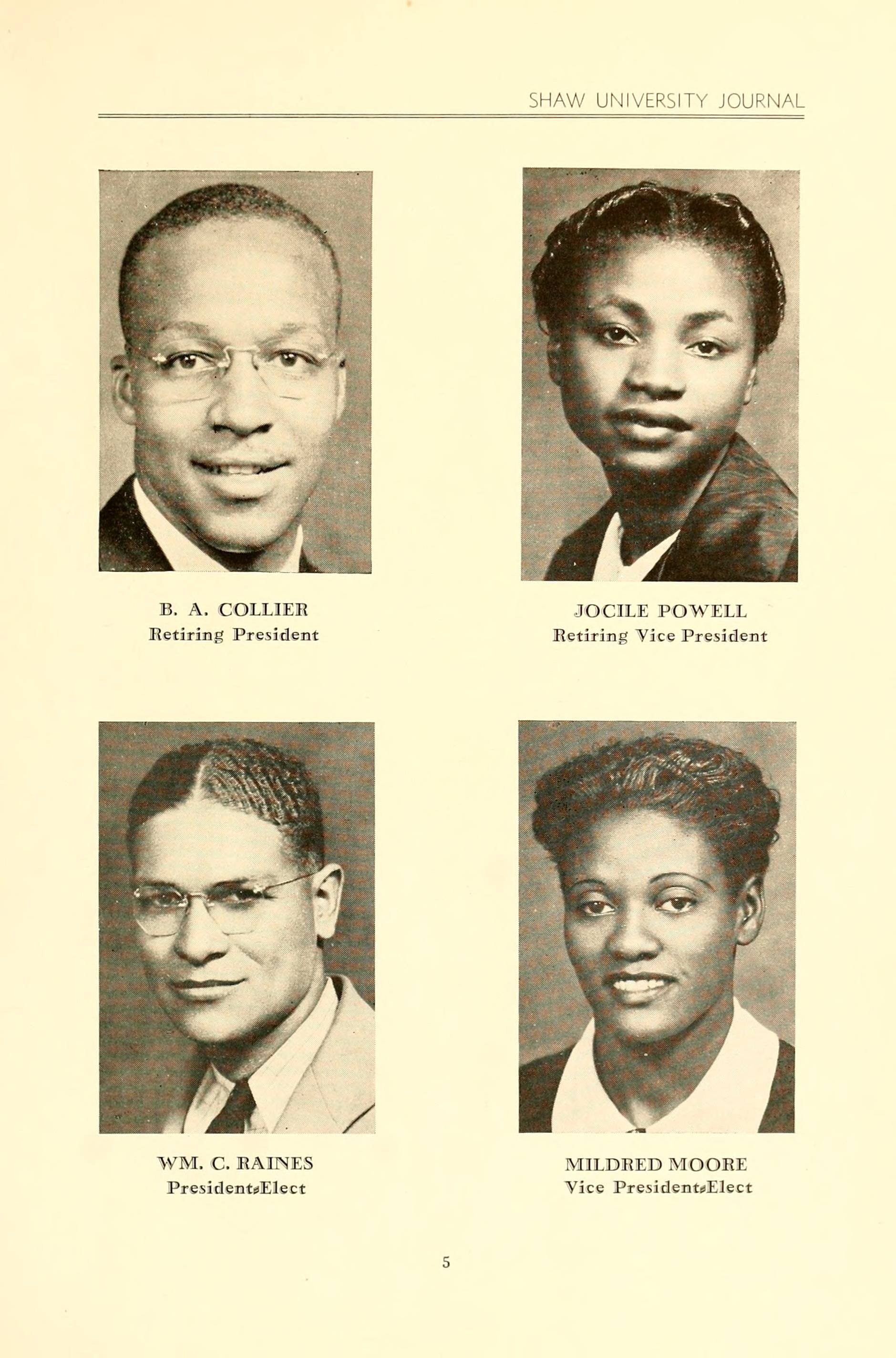 The Shaw University Journal: Commencement Number [1938]