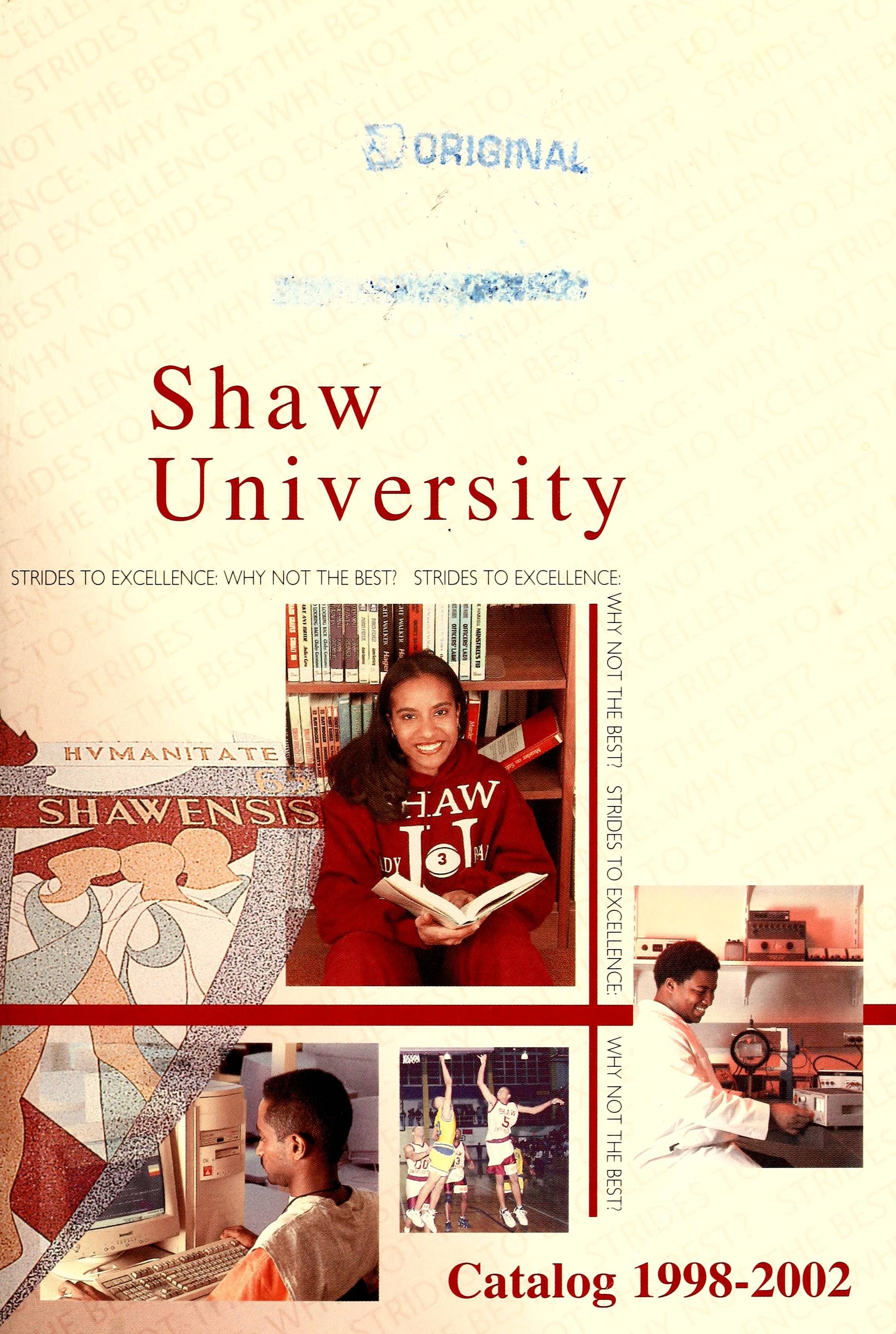 Shaw University Catalog [1998-2002]
