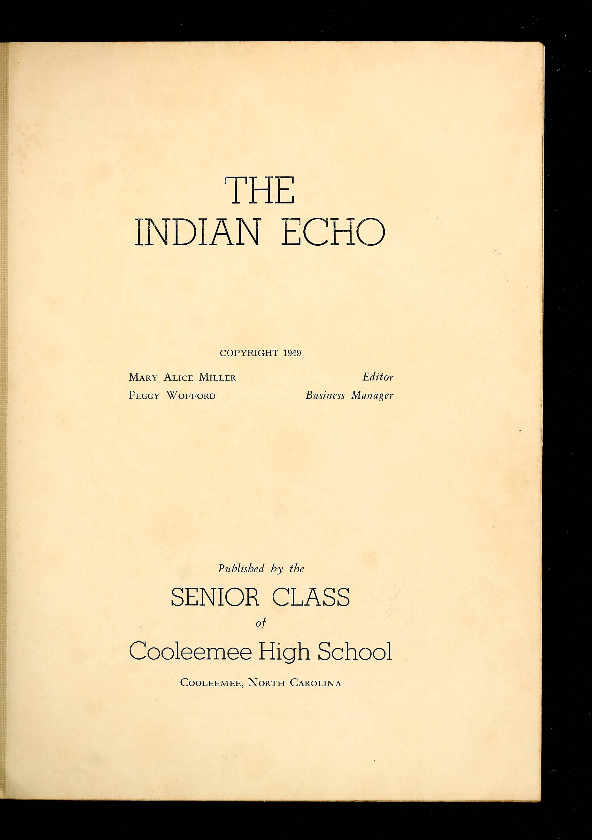 Indian Echo [1949]