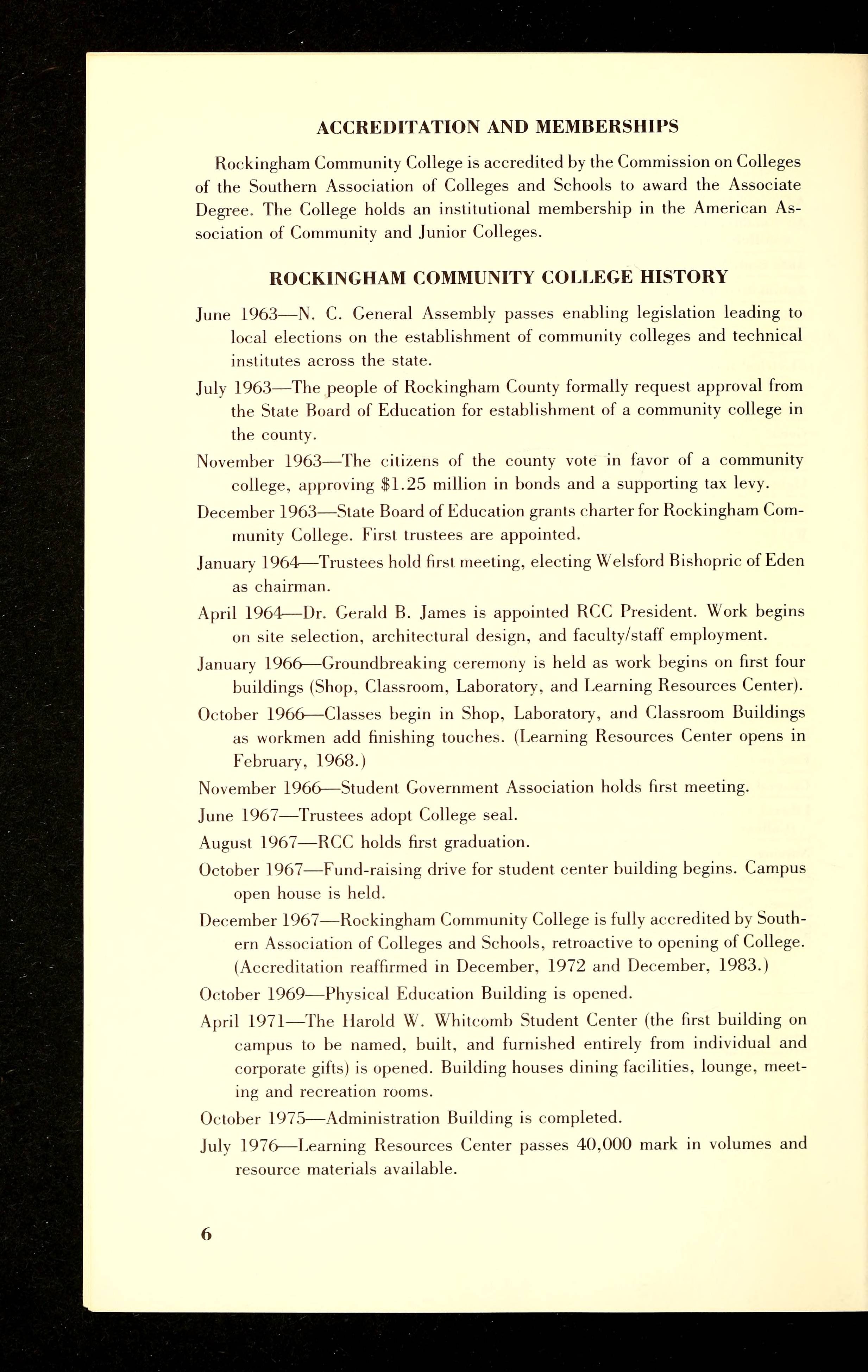 Rockingham Community College Catalog [1988-1989]