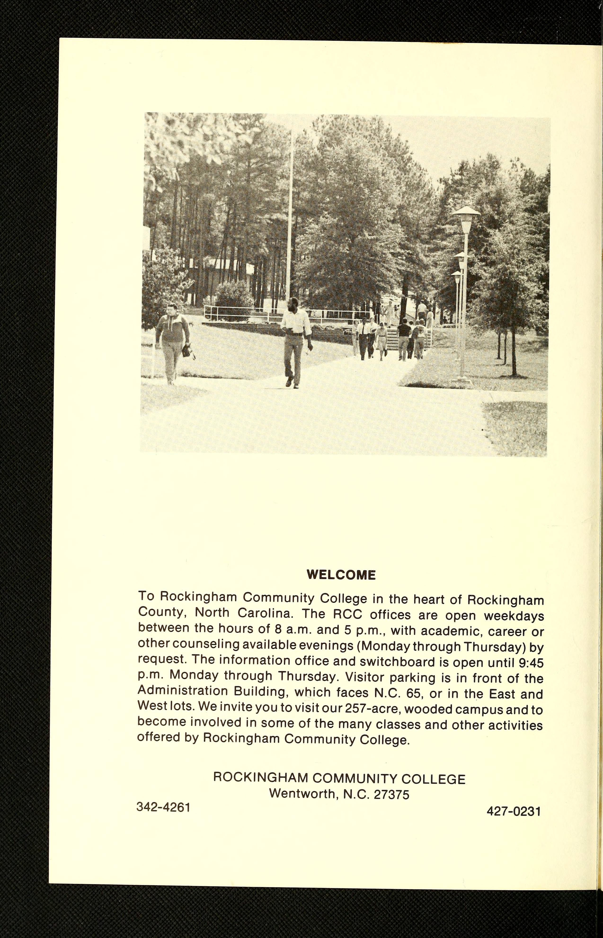 Rockingham Community College Catalog [1984-1985]