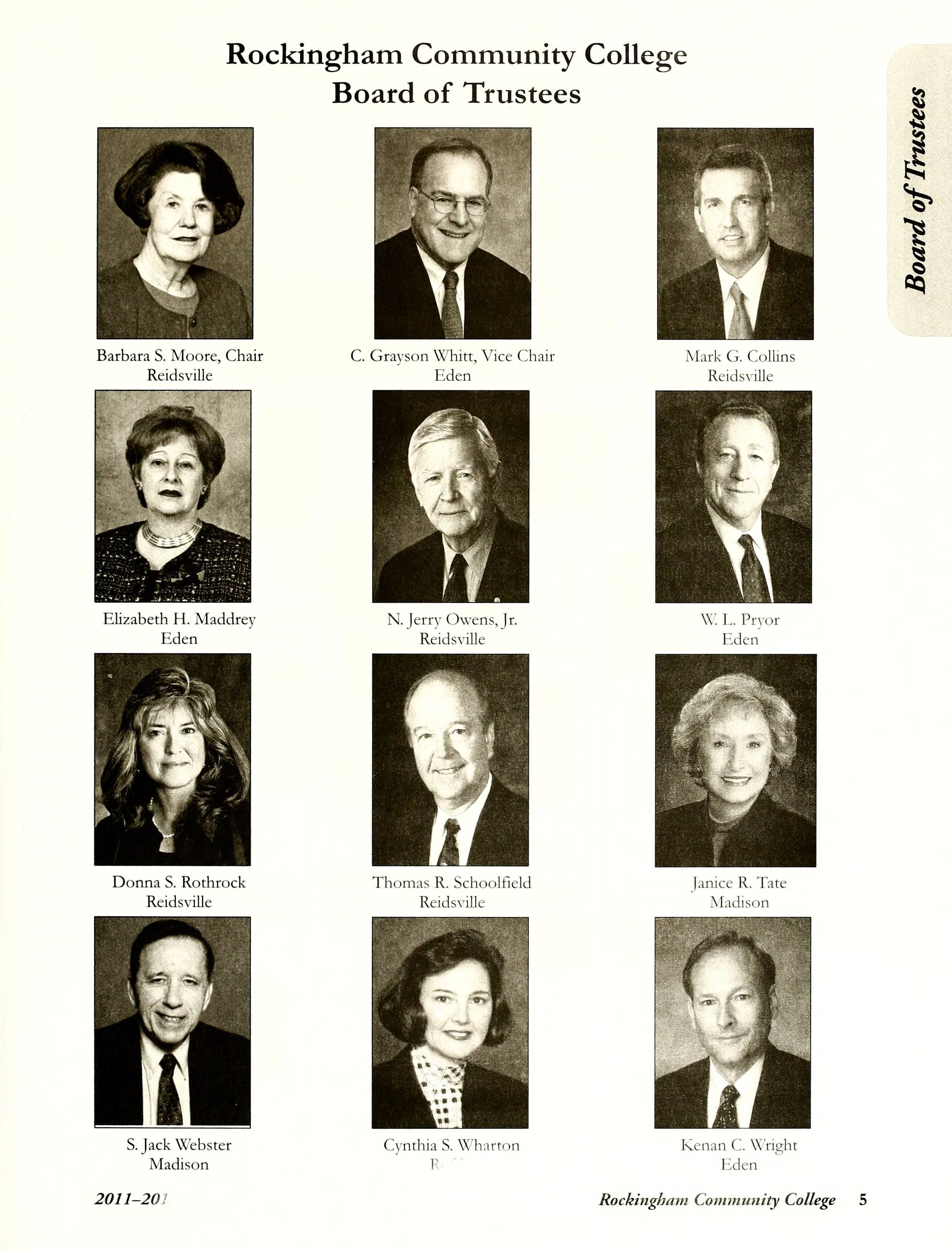 Rockingham Community College Catalog [2011-2012]