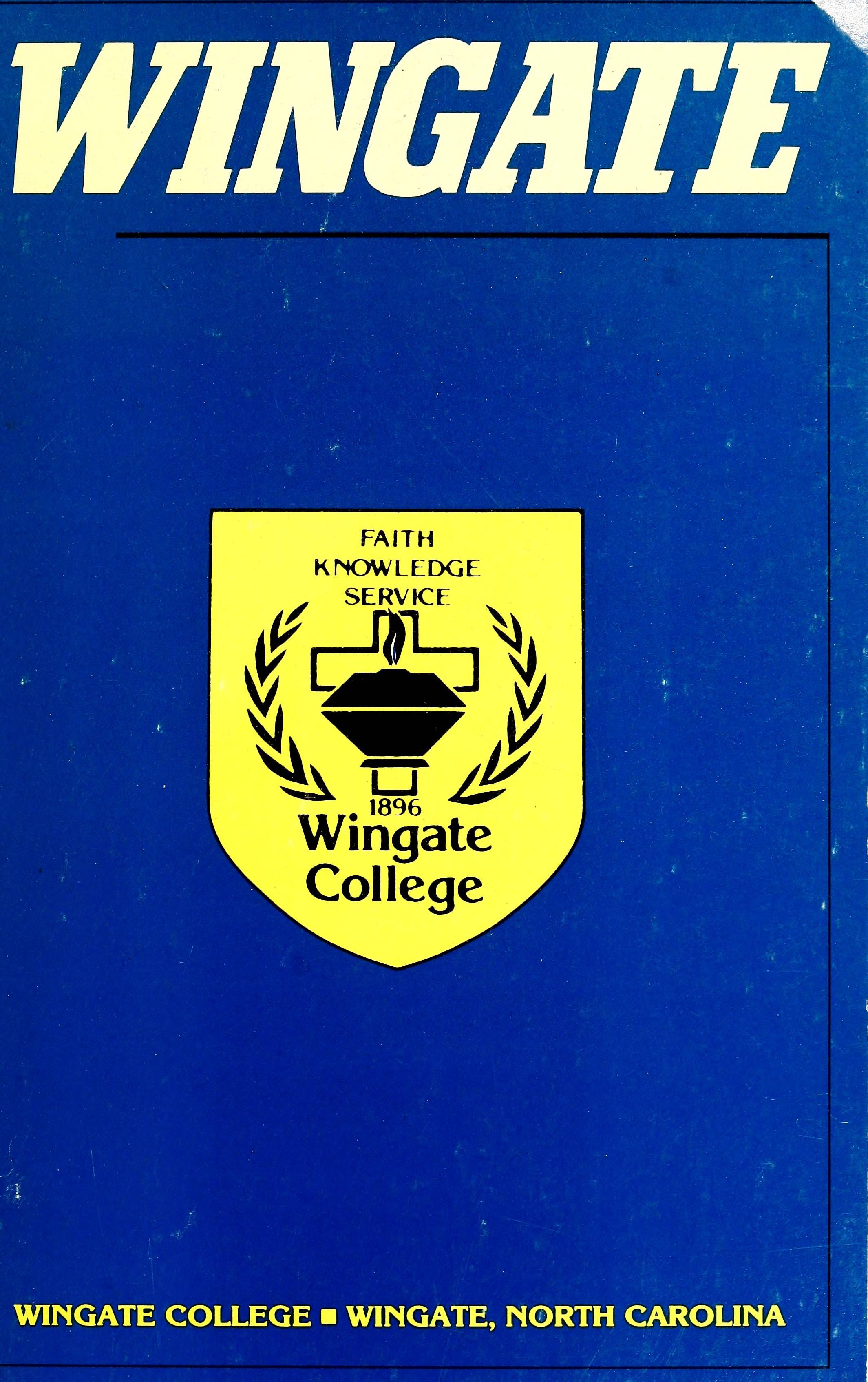 Wingate College Bulletin [1987-1988]