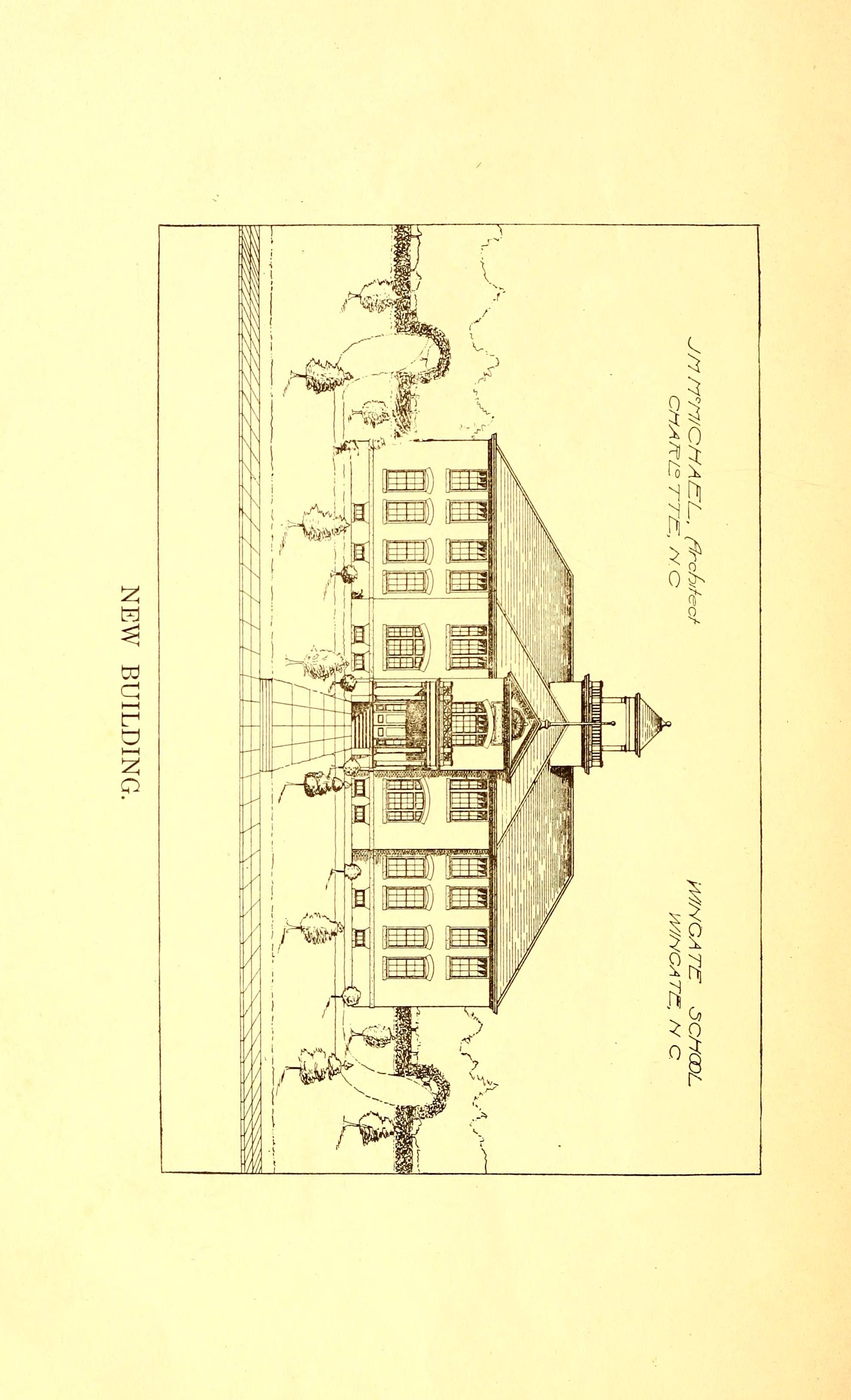 The Wingate School Catalogue [1910-1911]