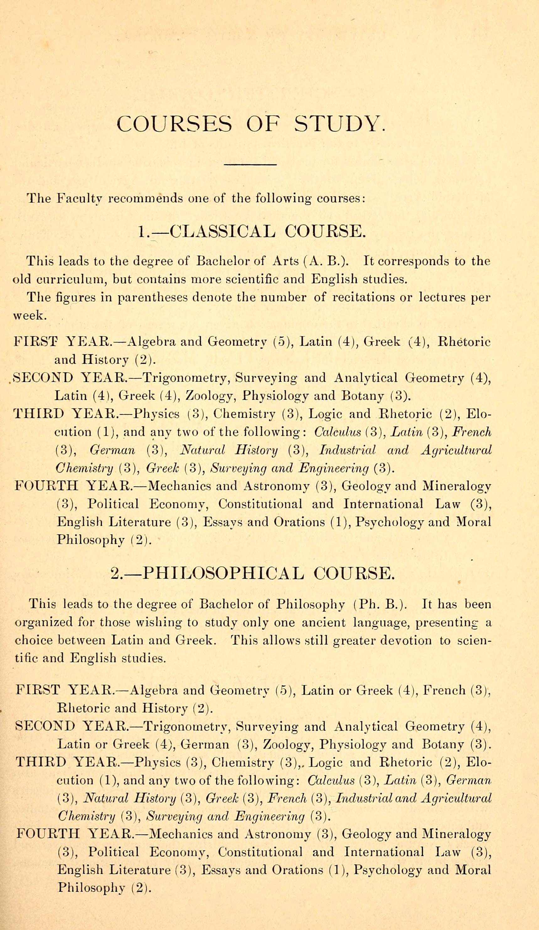 Catalogue of the University of North Carolina at Chapel Hill [1882]