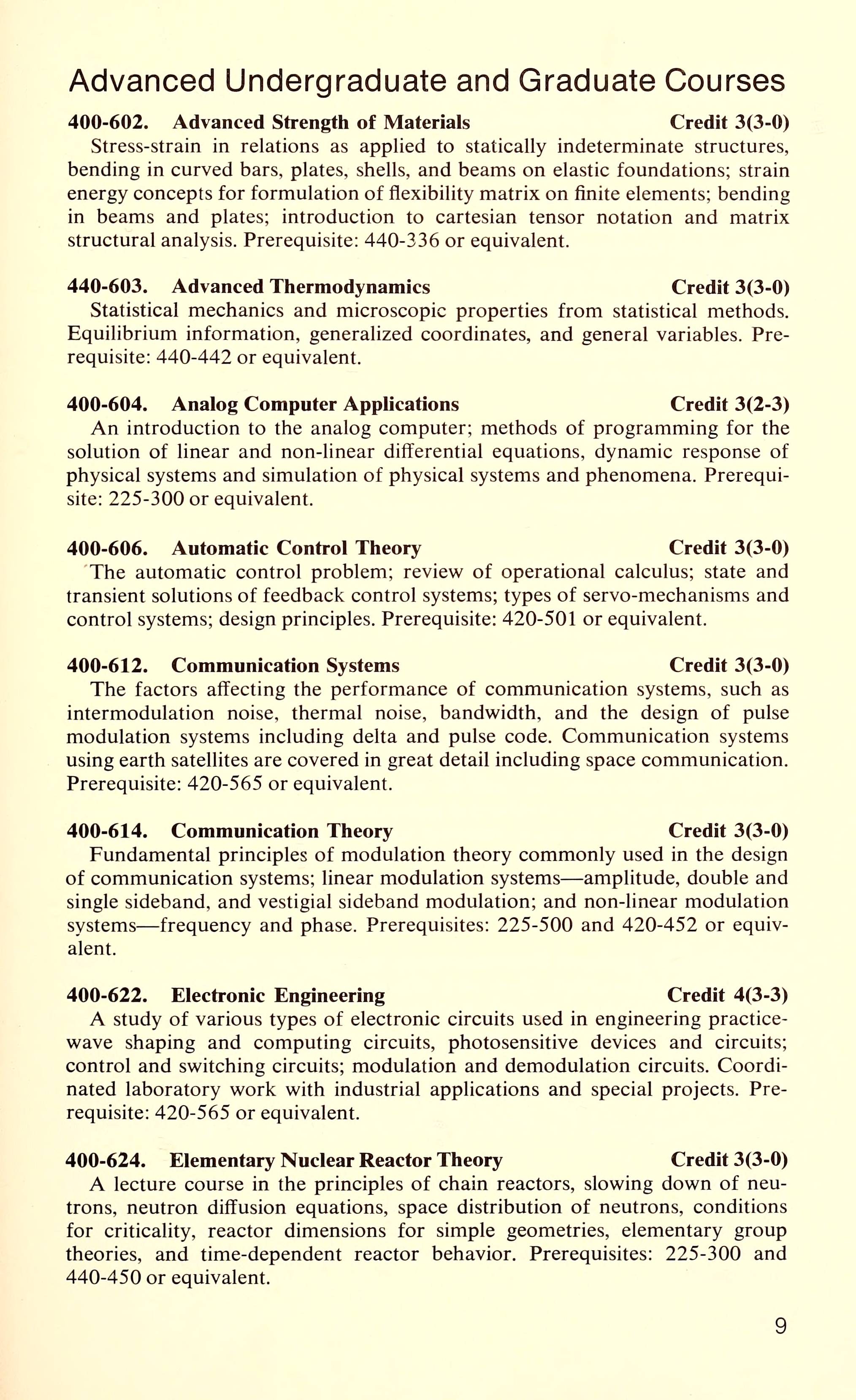School of Engineering Graduate Program Catalog [1975-1976]