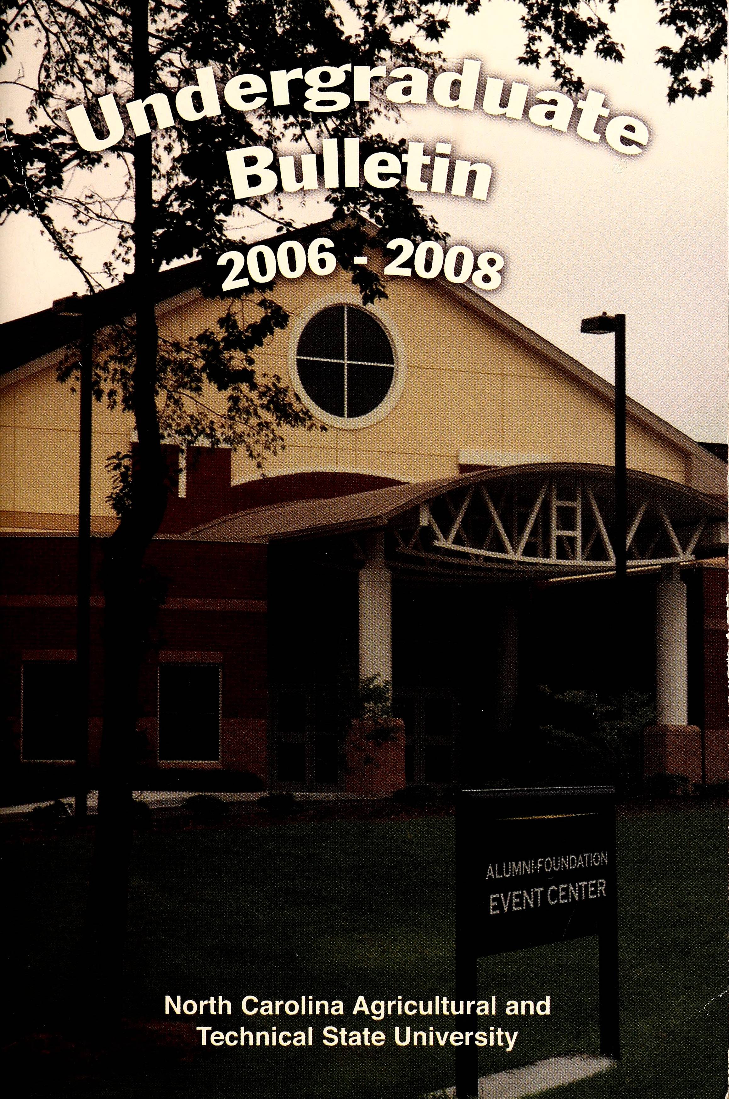 Bulletin of Agricultural and Technical College of North Carolina [2006 ...