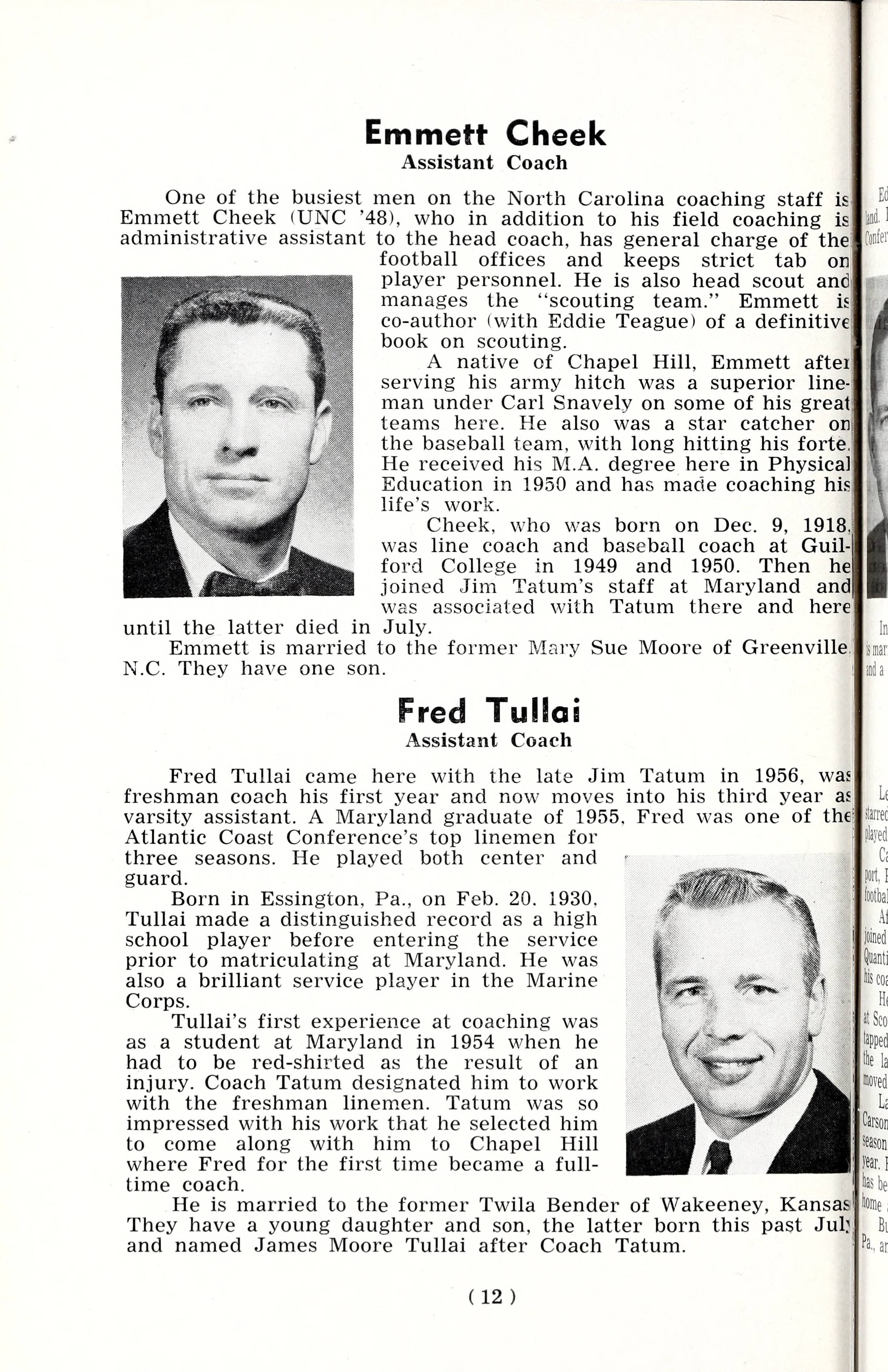 University of North Carolina ... football blue book for press and radio ...