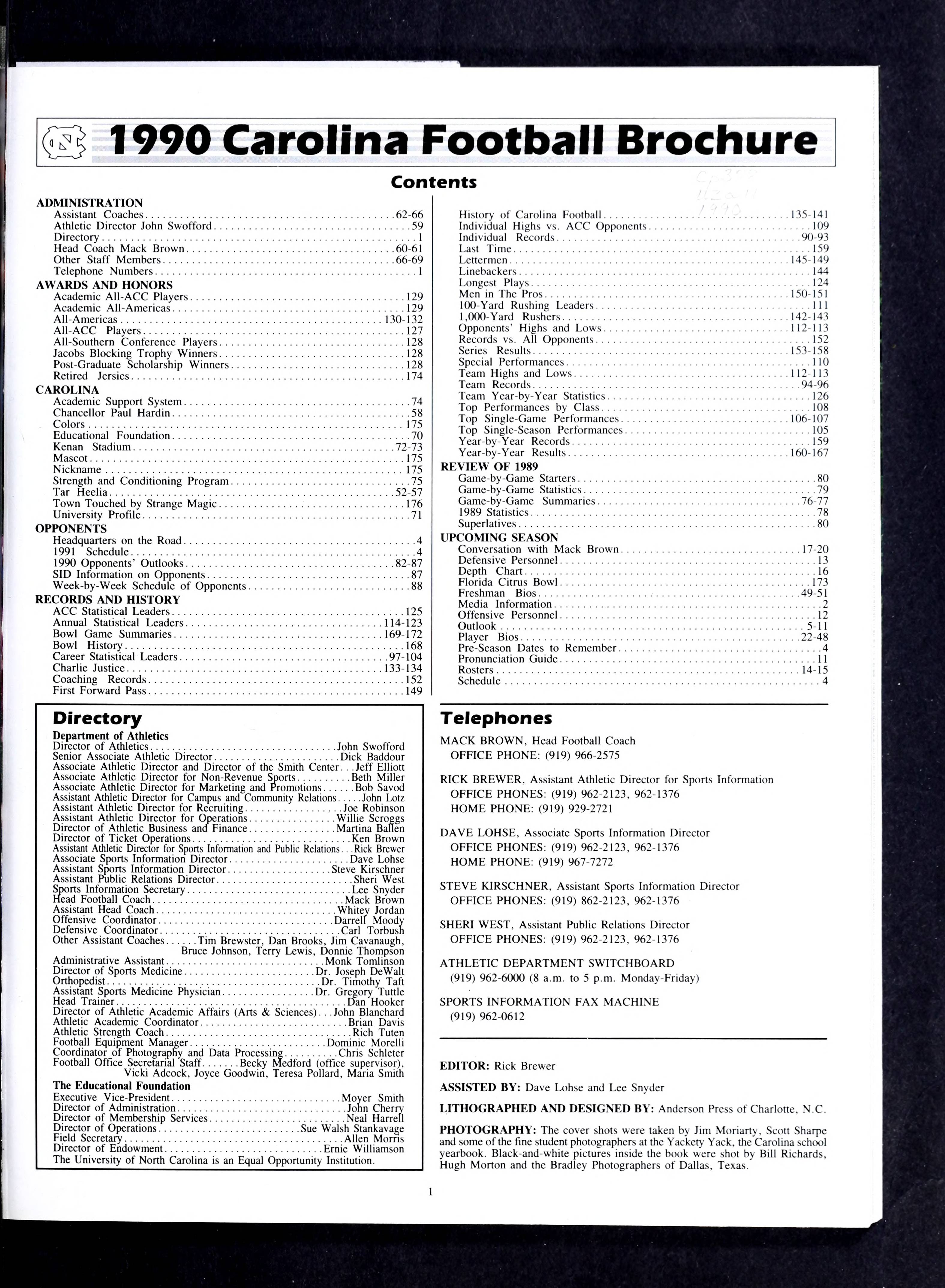 Carolina football [1990]