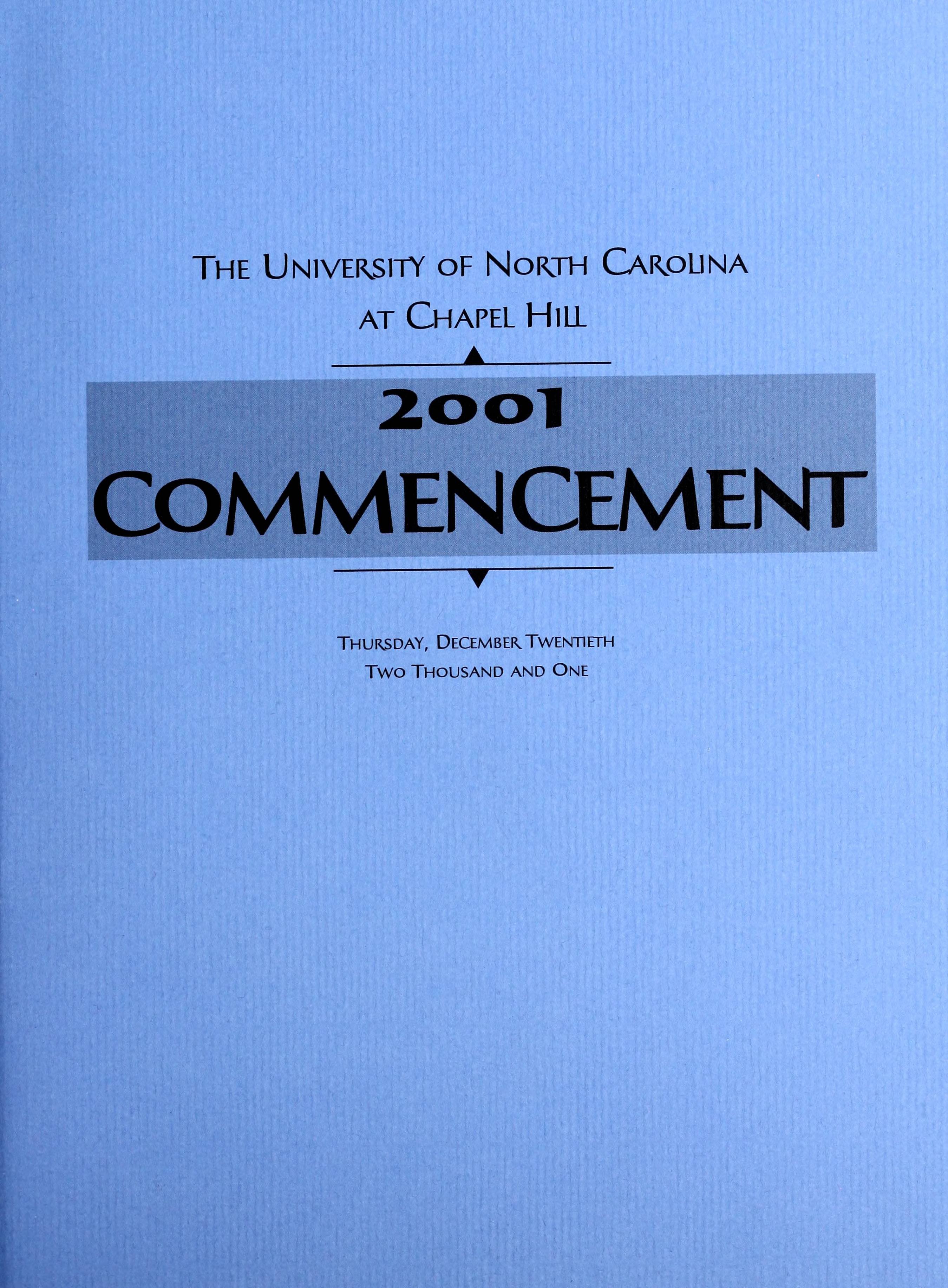 Commencement [2001]