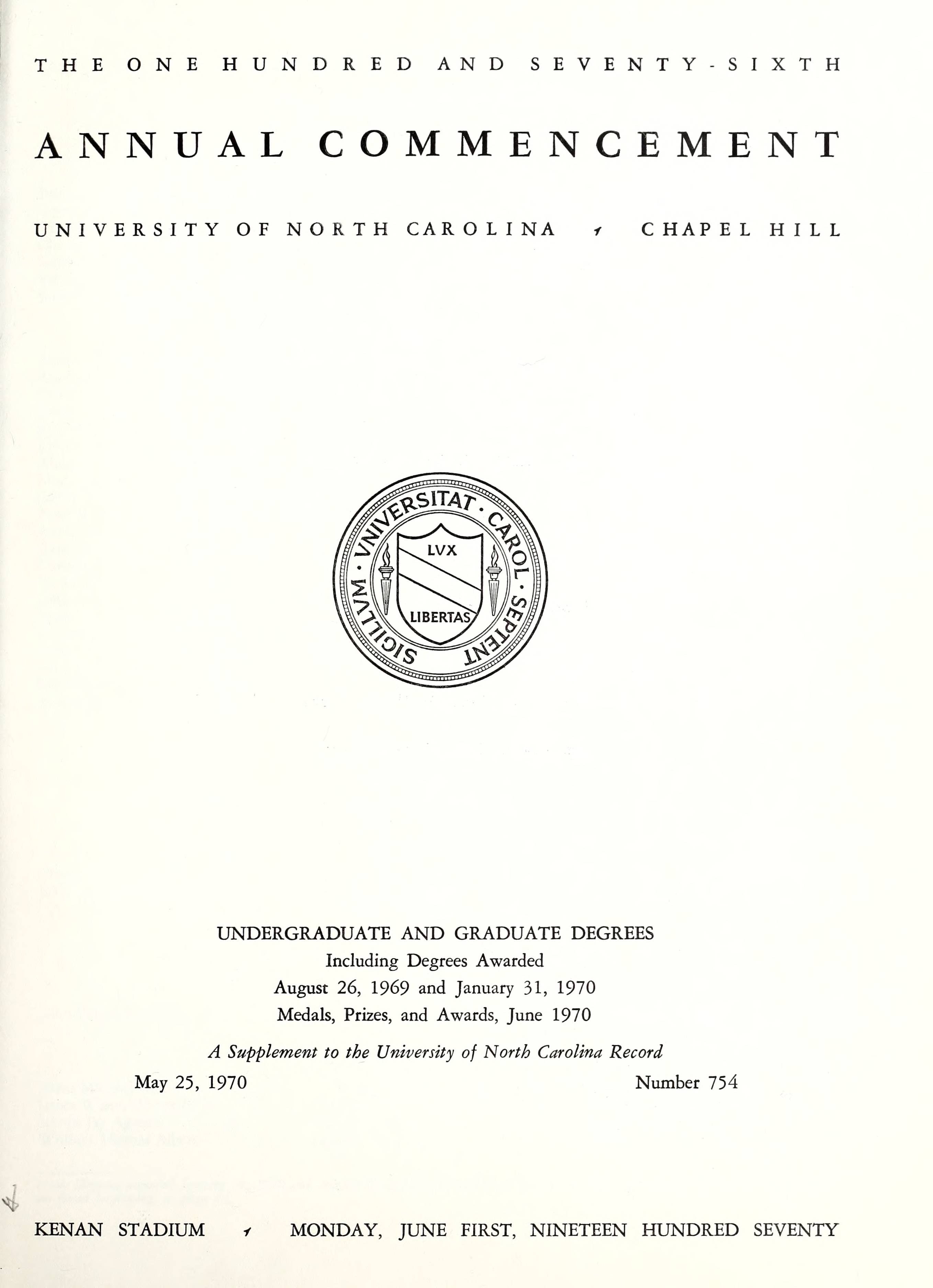 Commencement [1970]