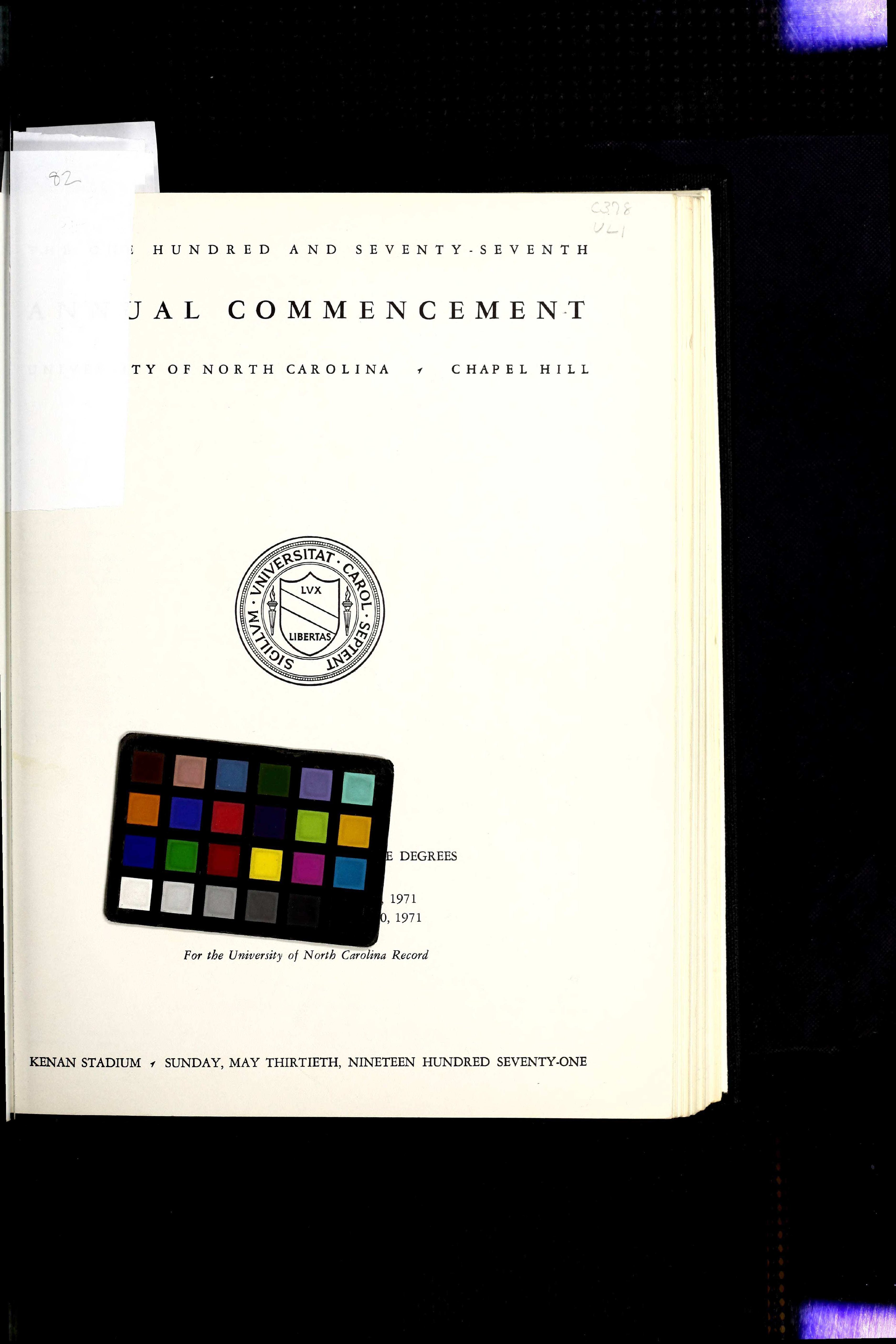 Commencement [1970]