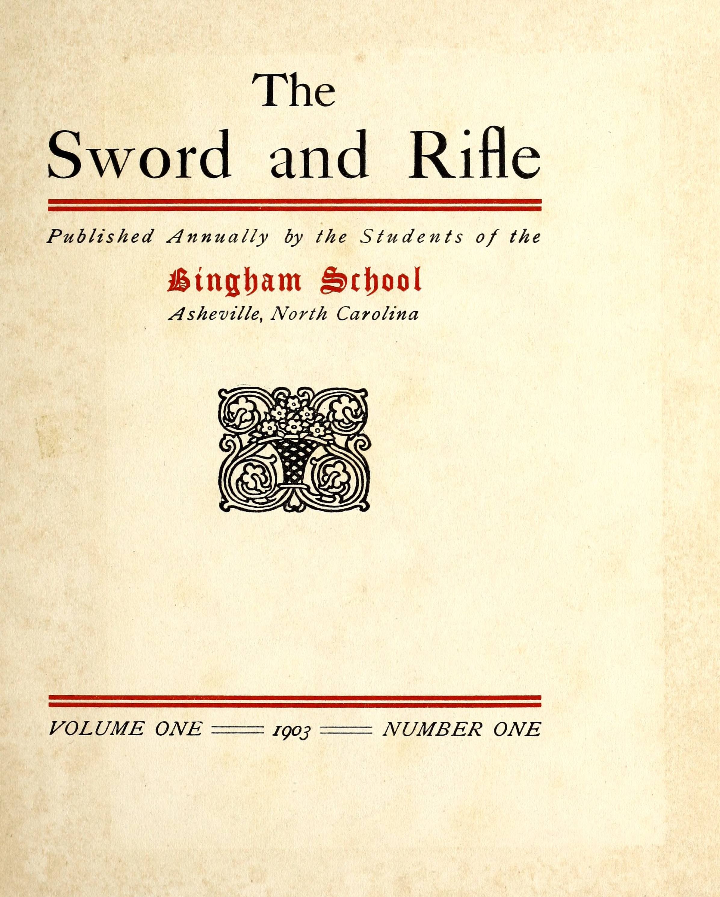 The Sword and Rifle [1903]