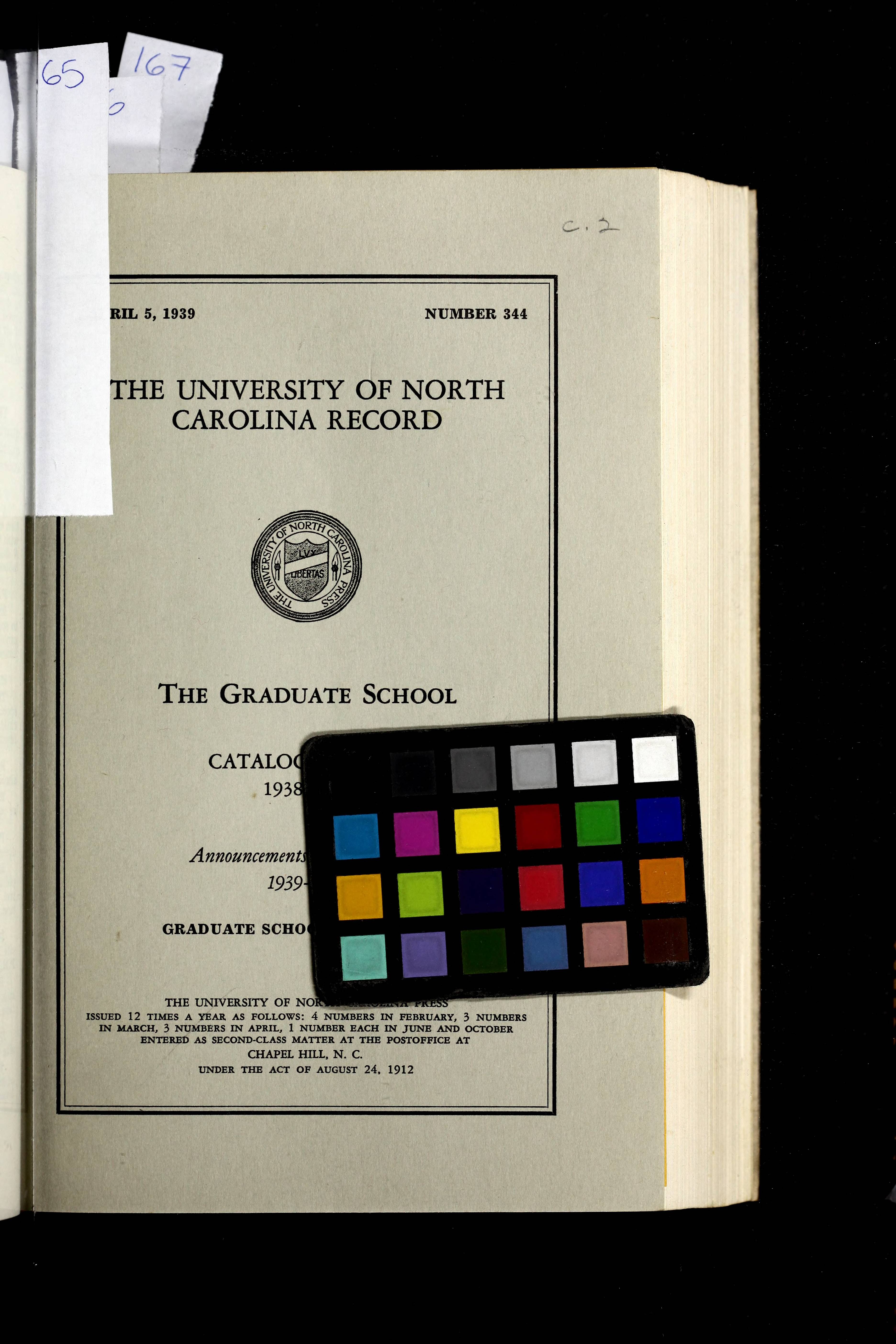 The University of North Carolina Record. The Division of Public Health ...