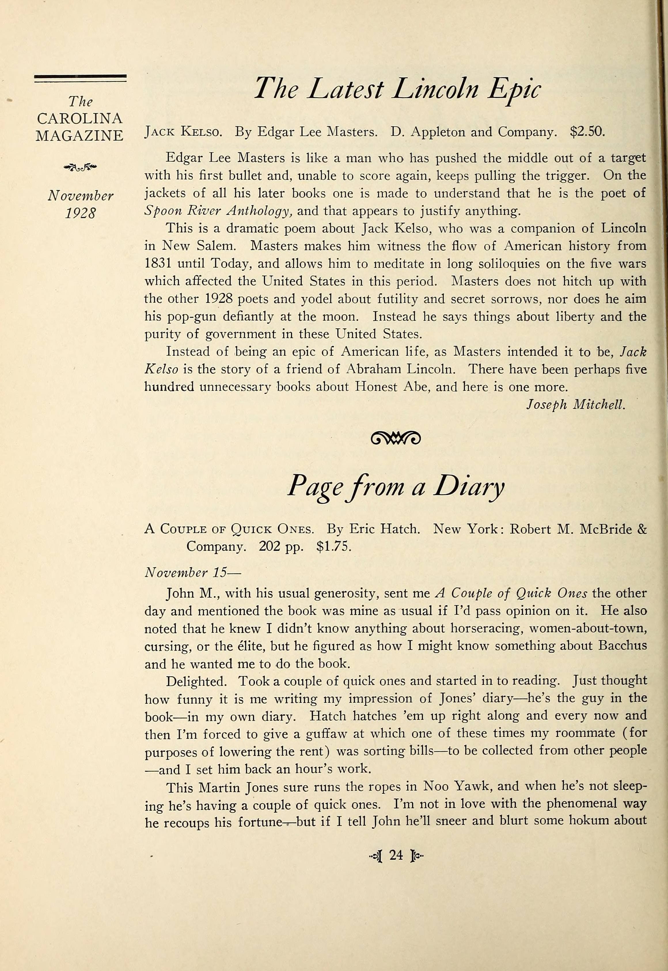 The Carolina Magazine [1928-1929]
