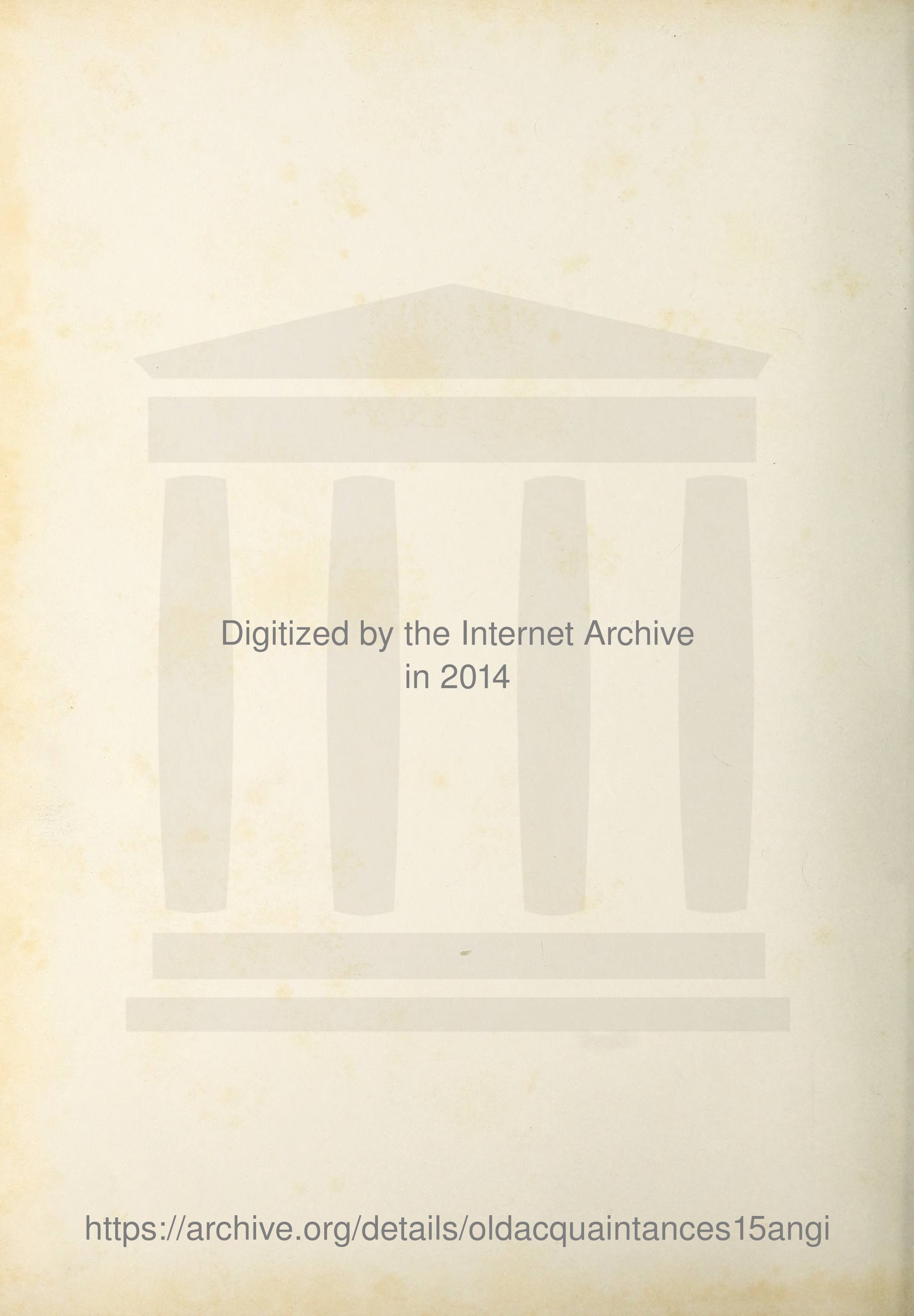 Old Acquaintances [1959]