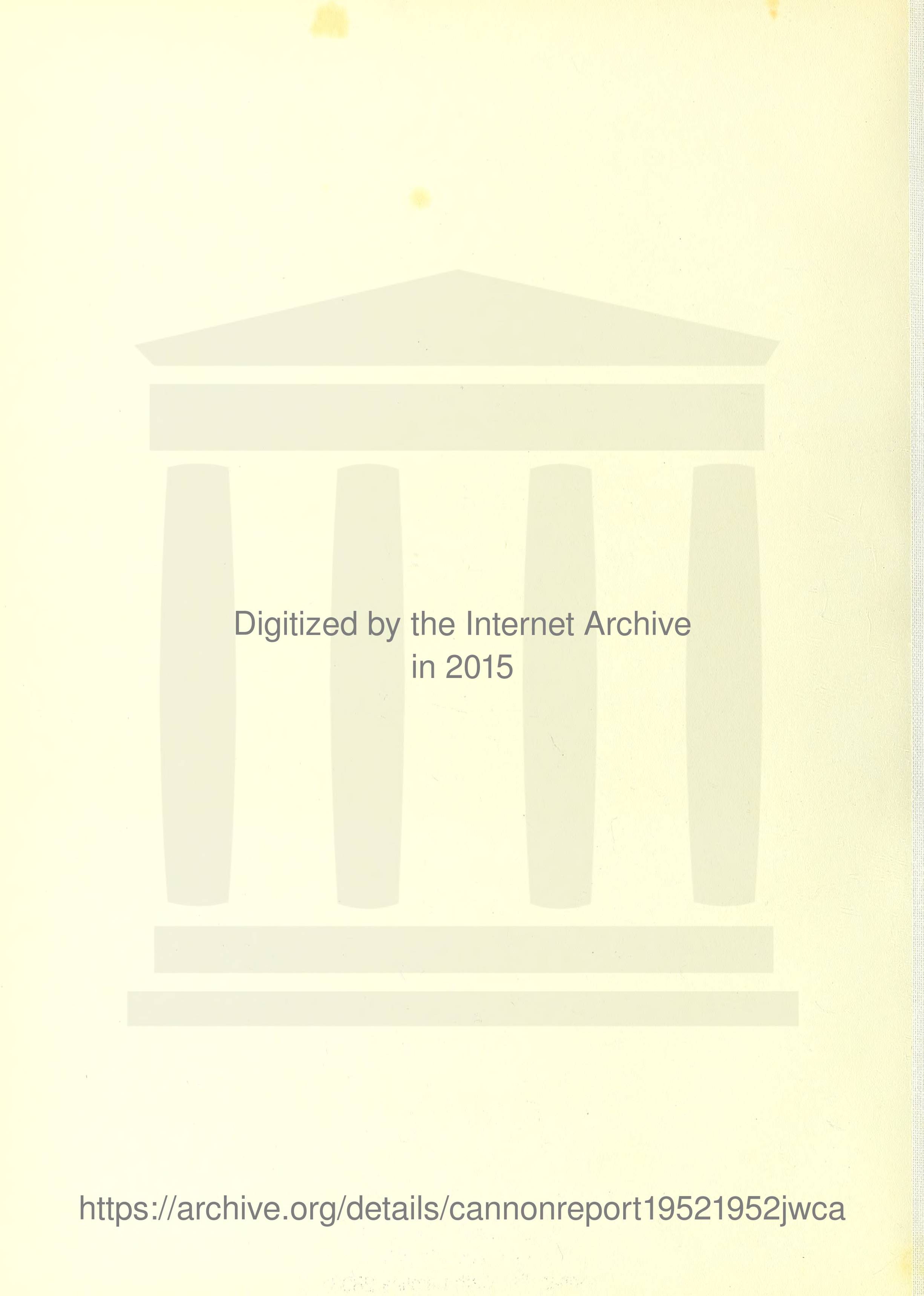 Cannon Report [1952]