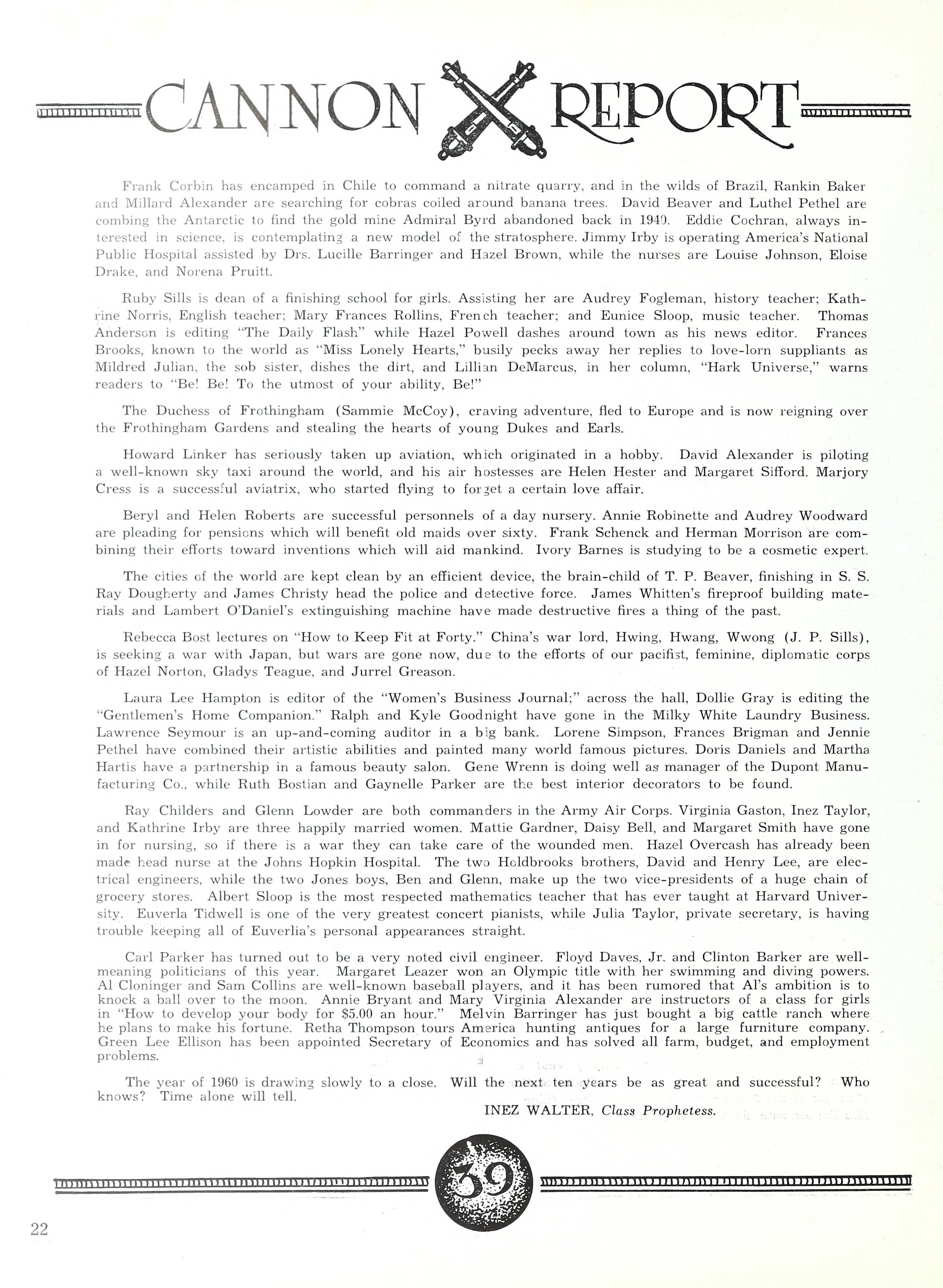 Cannon Report [1939]