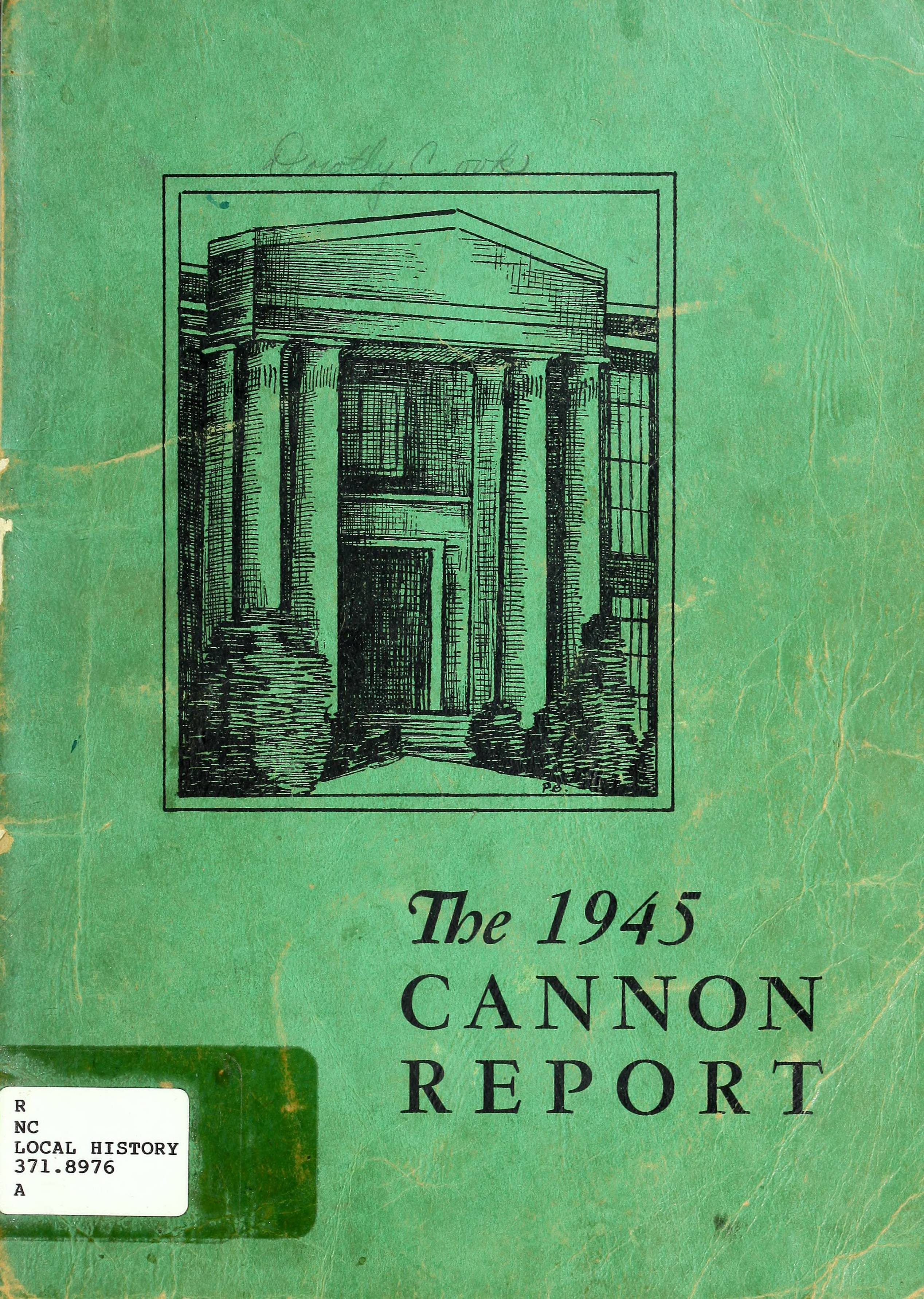 Cannon Report [1945]