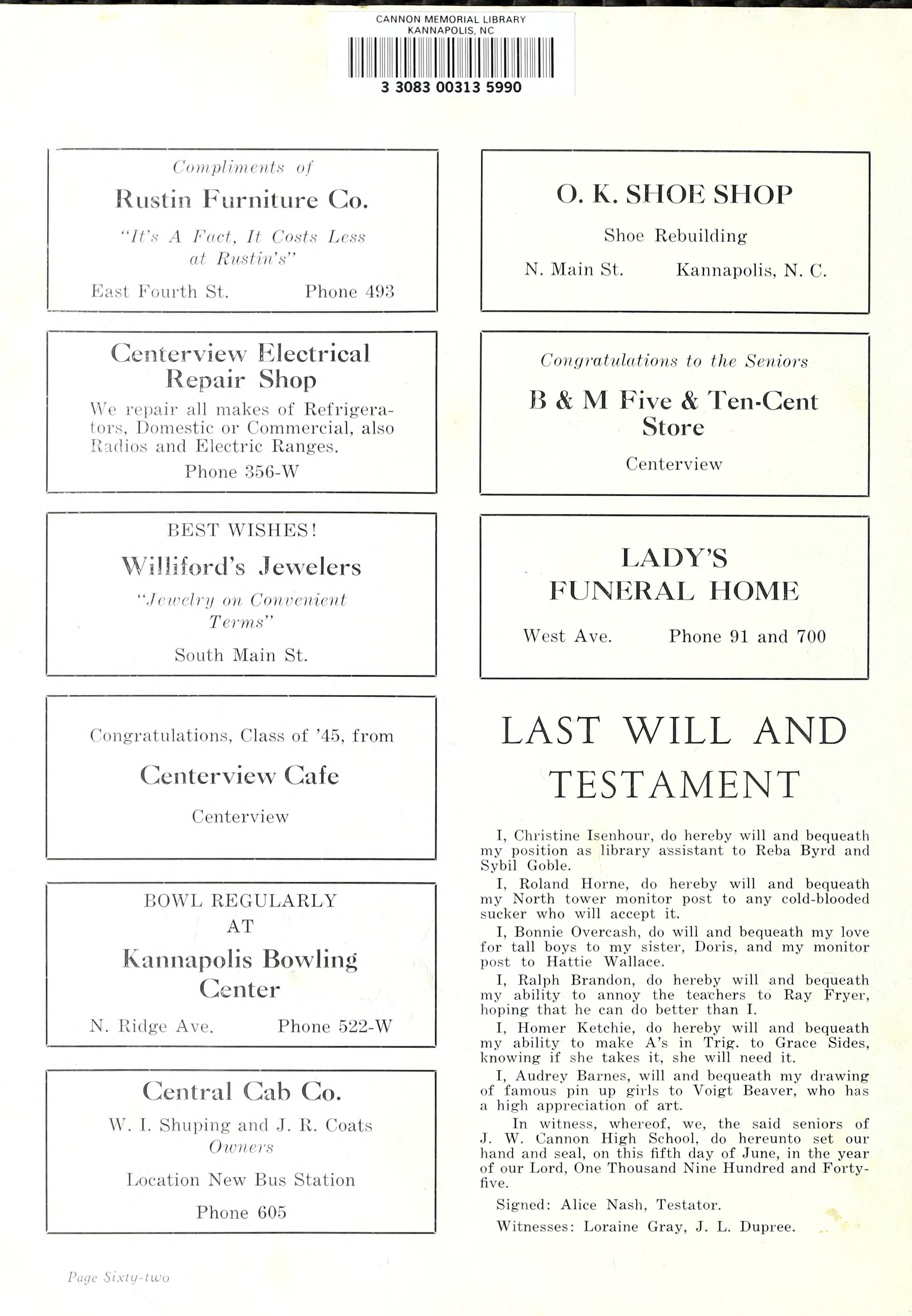 Cannon Report [1945]