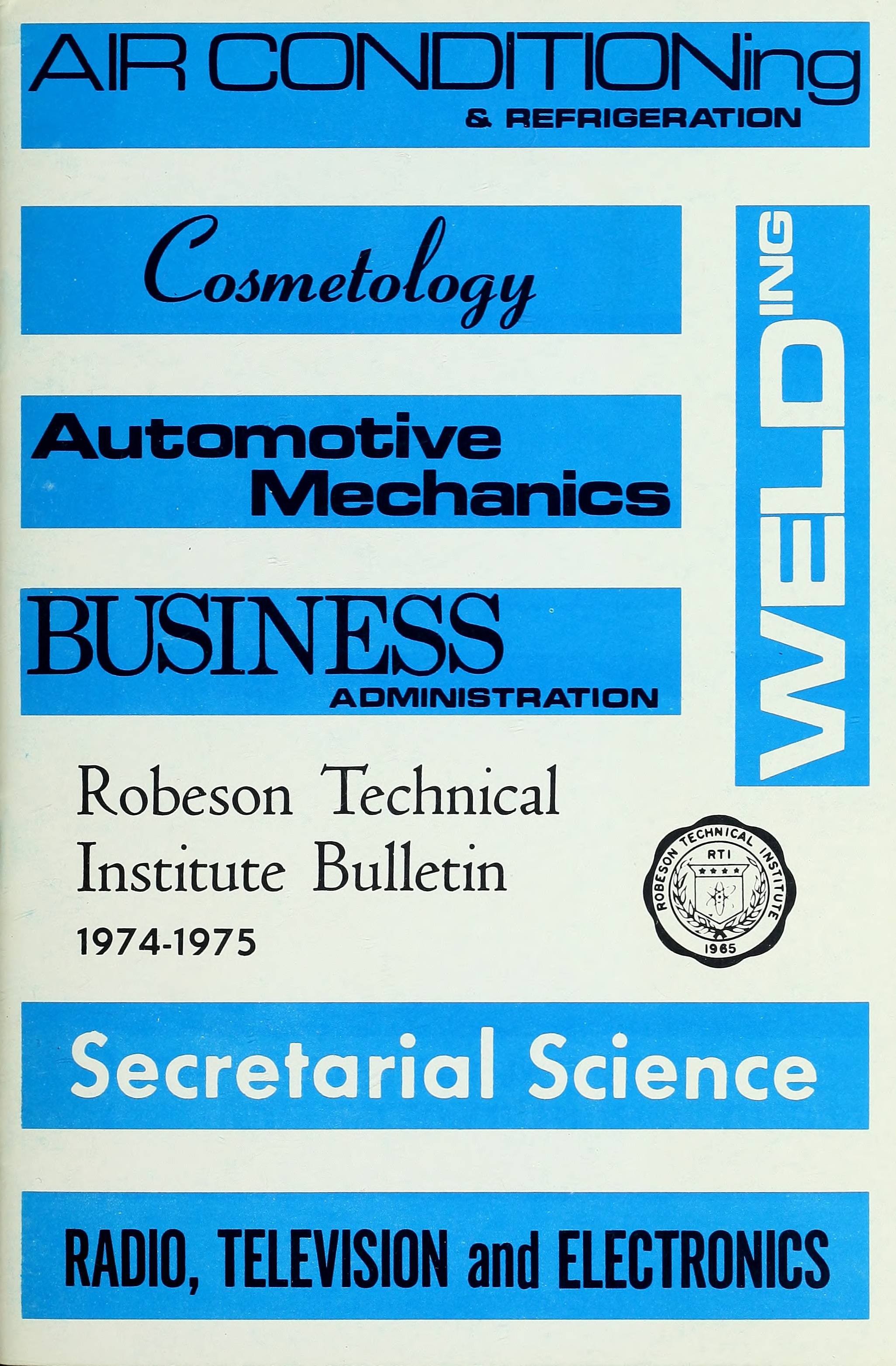 Robeson Technical Institute Bulletin [1974-1975]