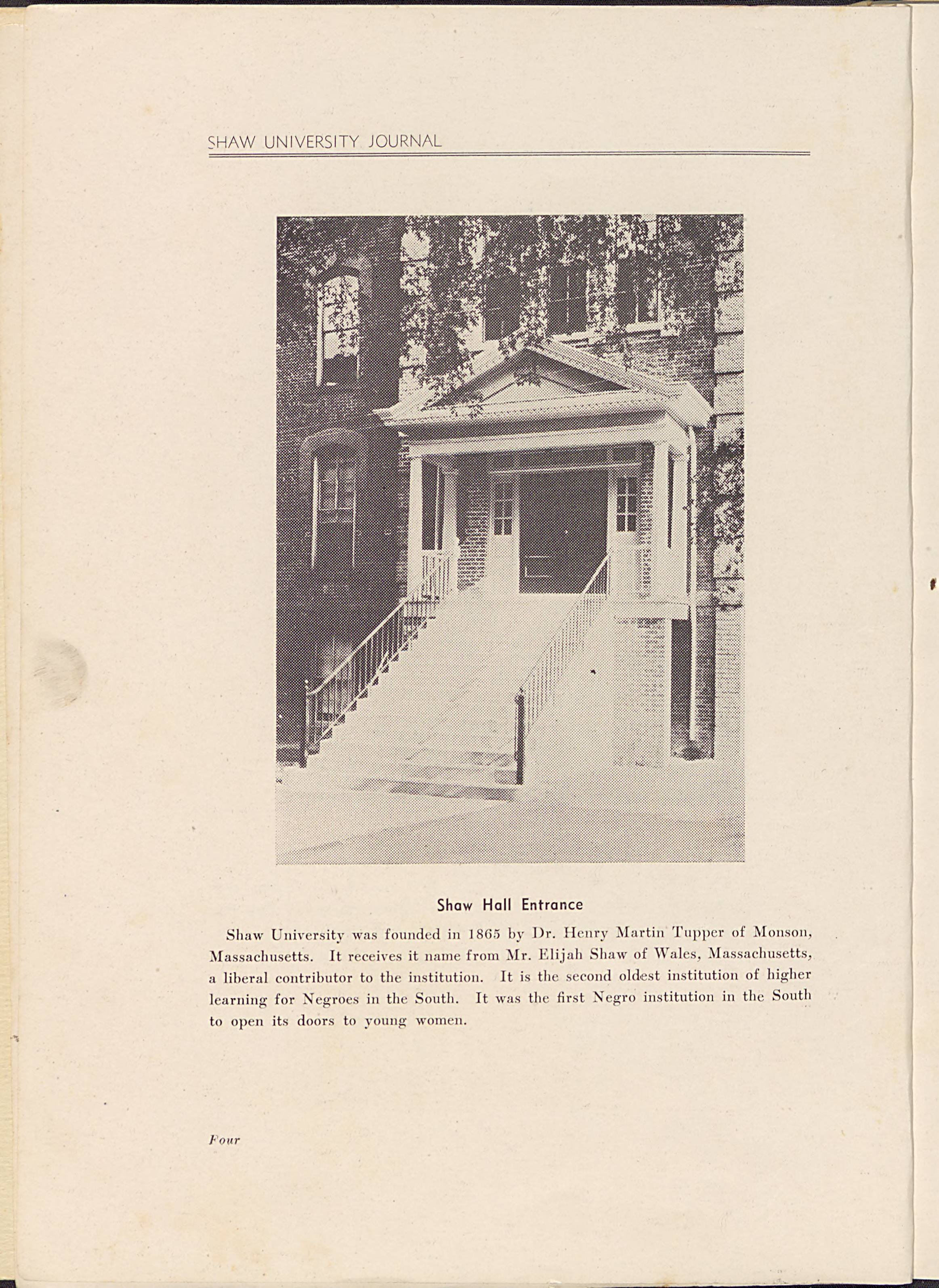 The Shaw University Journal: Commencement Number [1937]