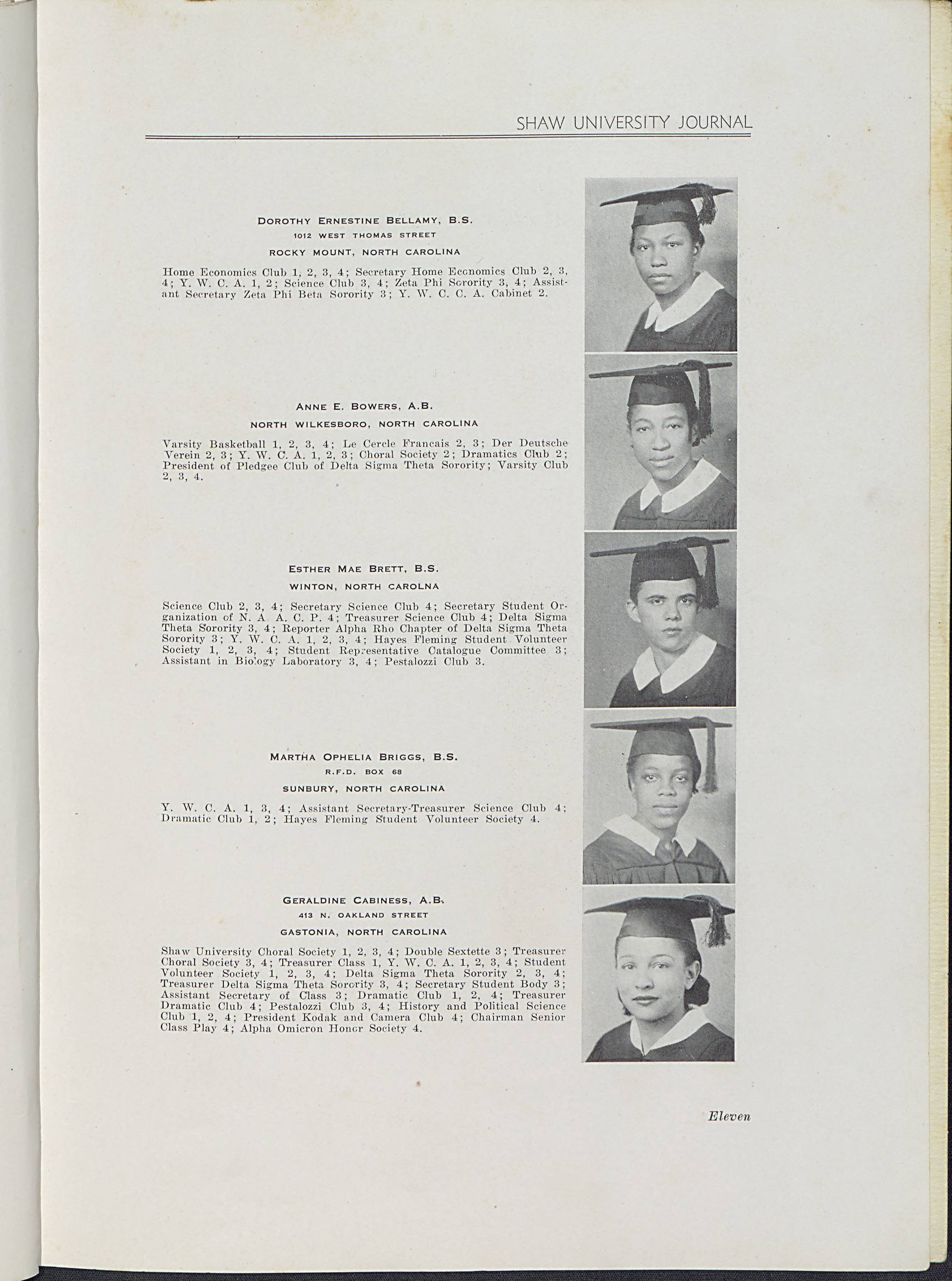 The Shaw University Journal: Commencement Number [1937]