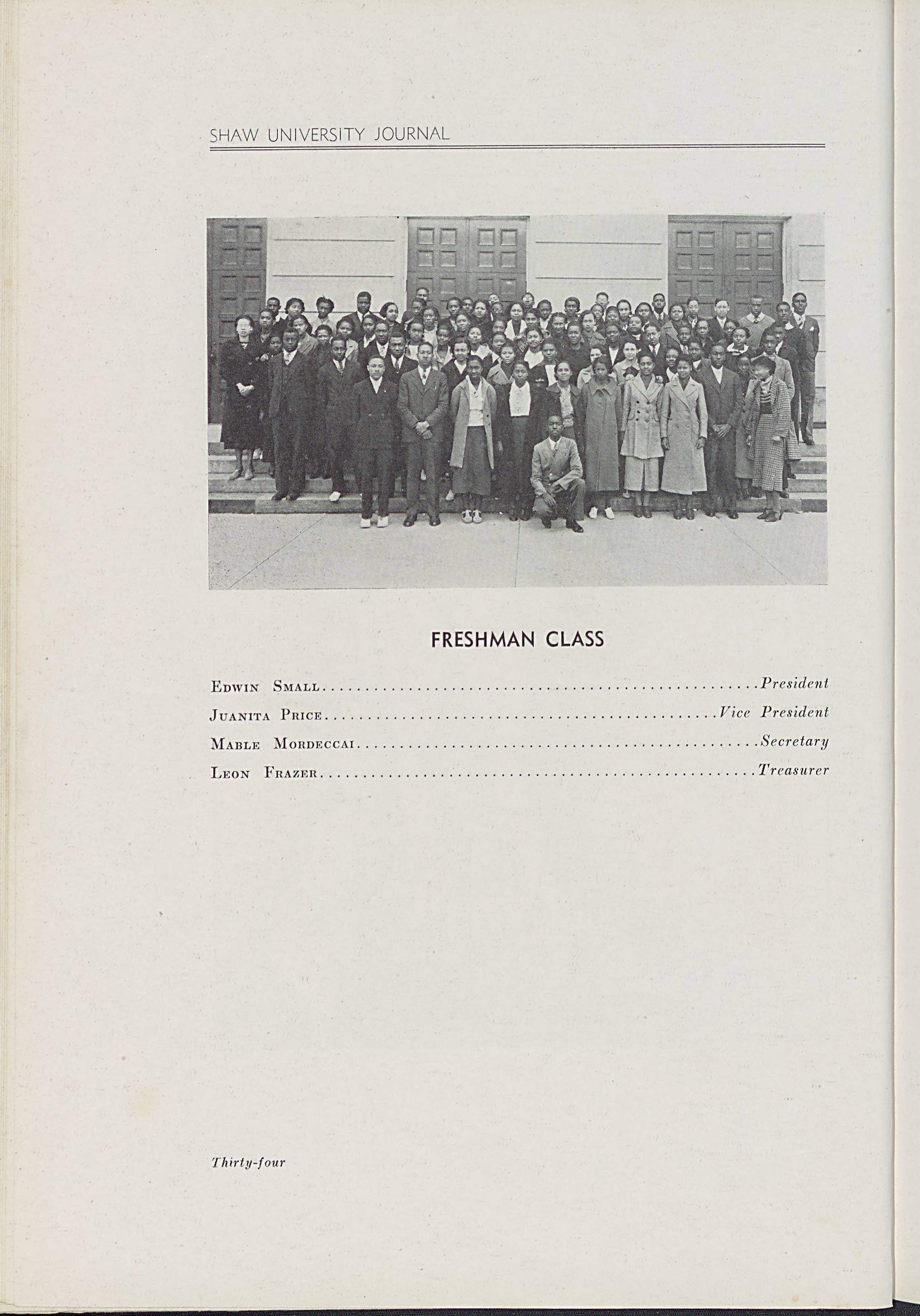 The Shaw University Journal: Commencement Number [1937]
