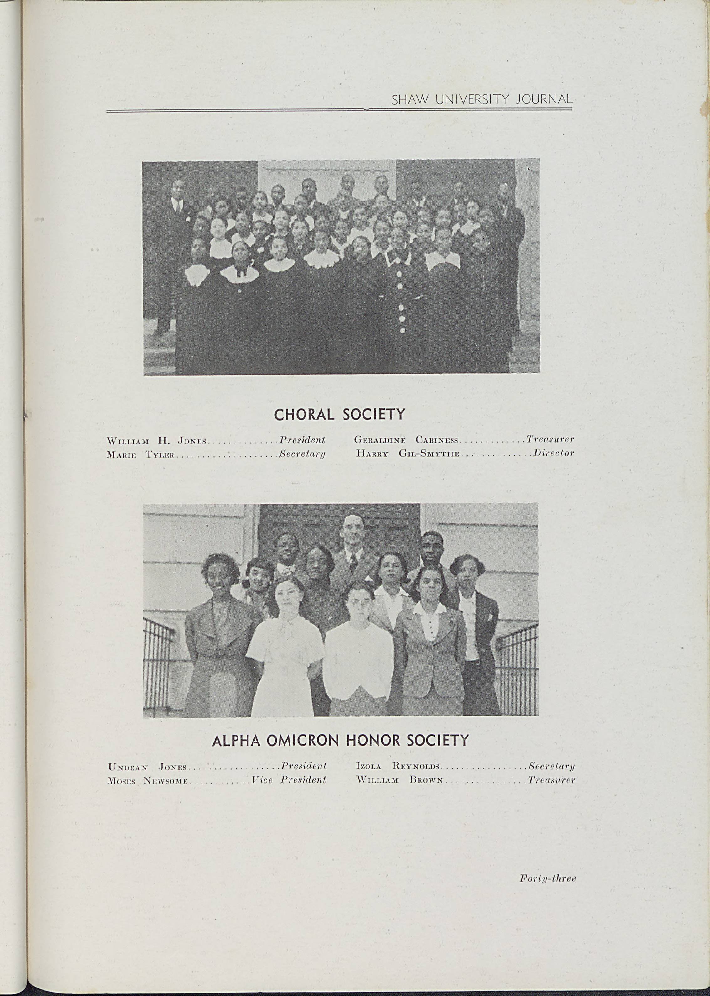 The Shaw University Journal: Commencement Number [1937]
