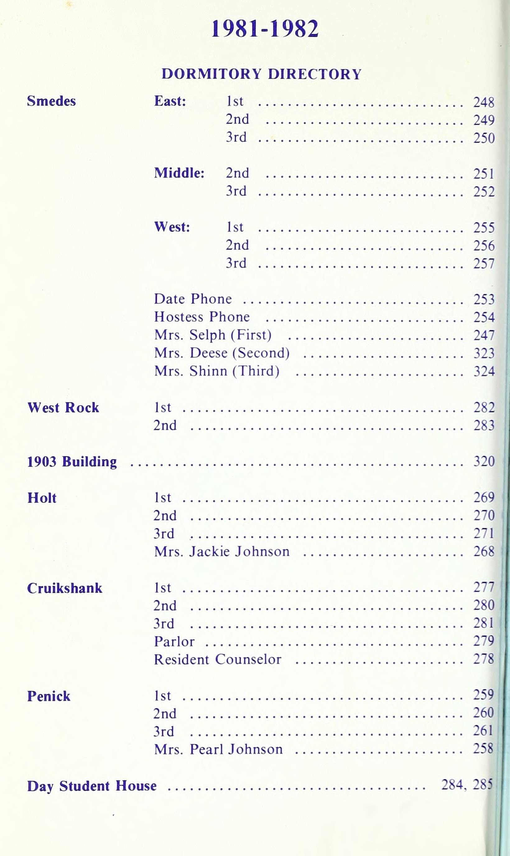 Student Handbook [1980-1985]