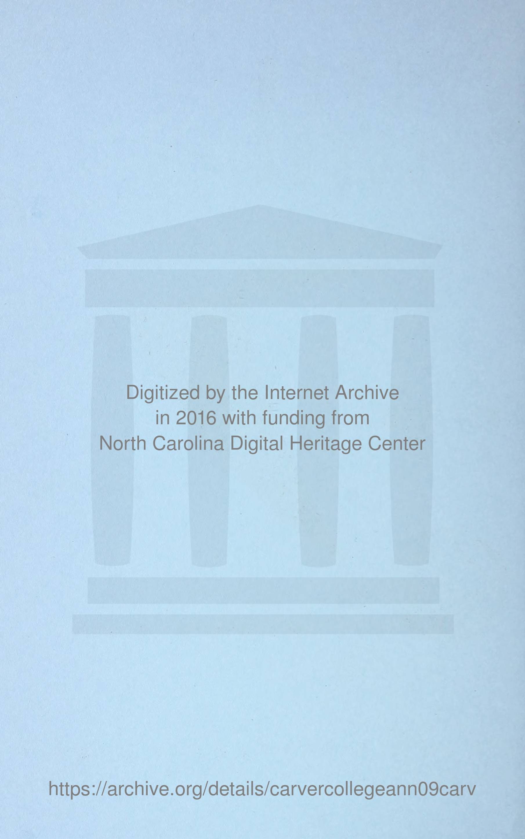 Carver College Annual Catalogue [1957-1958]